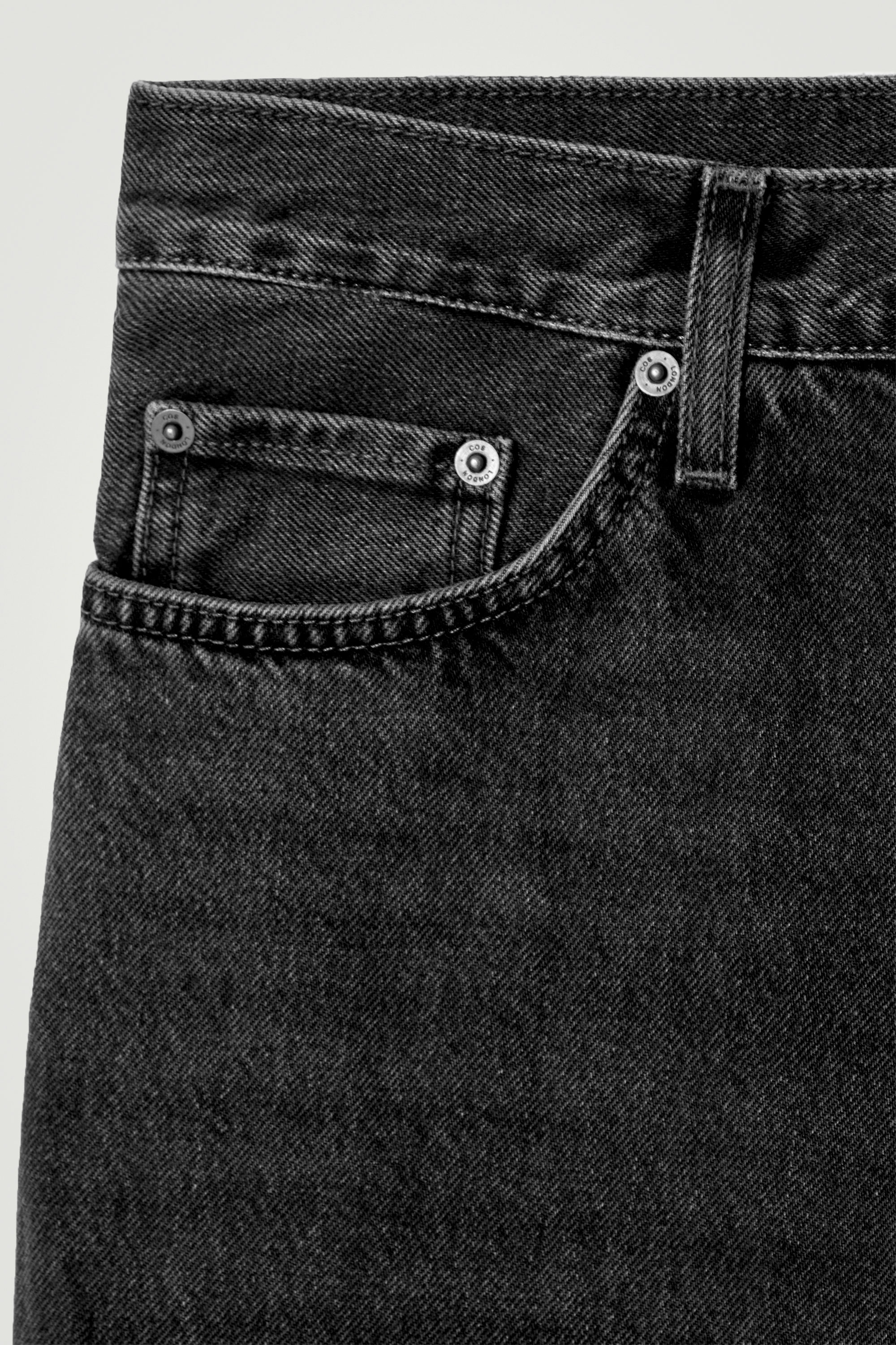 RIDER STRAIGHT-LEG JEANS - BLACK RIDER STRAIGHT-LEG JEANS - BLACK