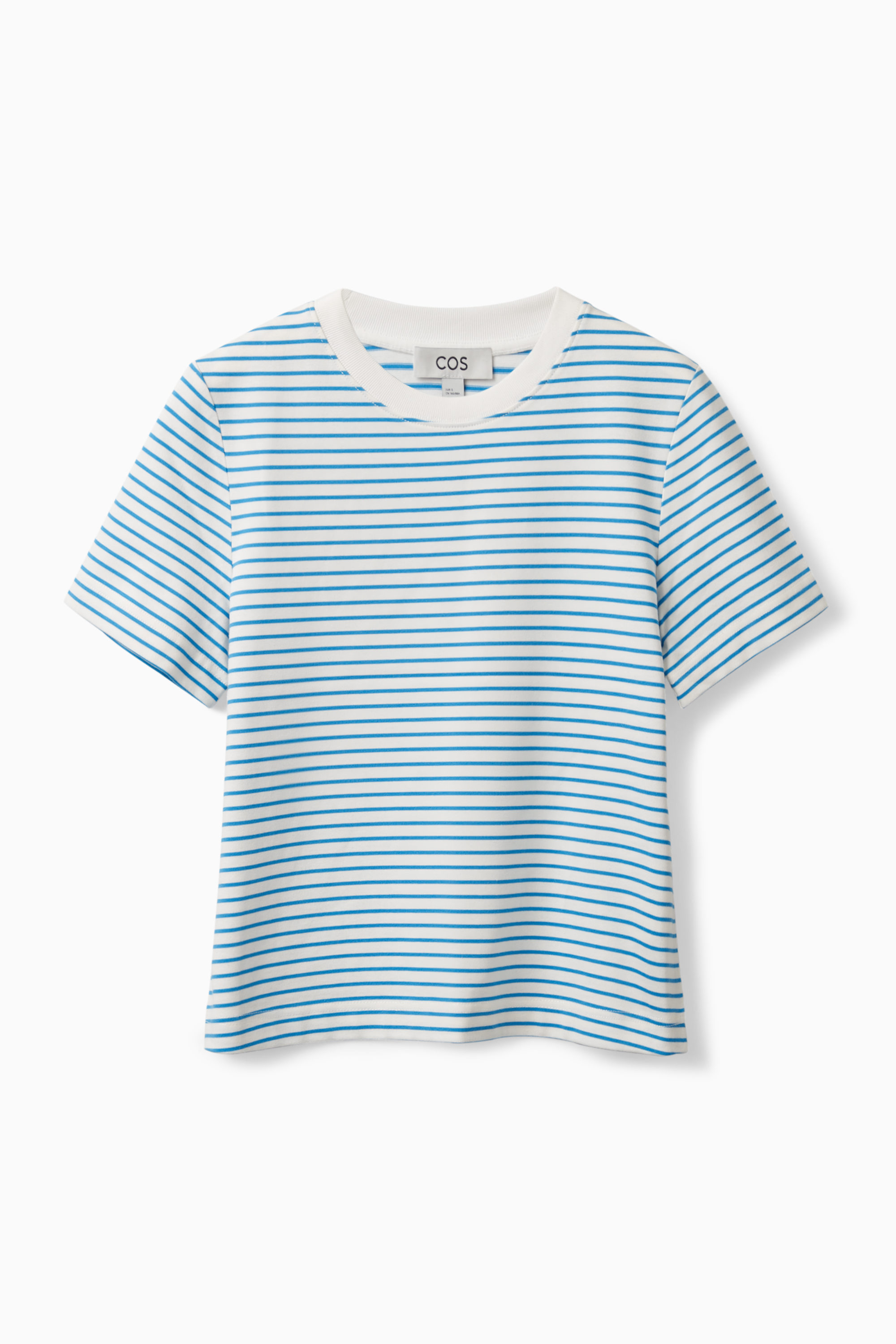 CLEAN CUT T-SHIRT - LIGHT BLUE / WHITE