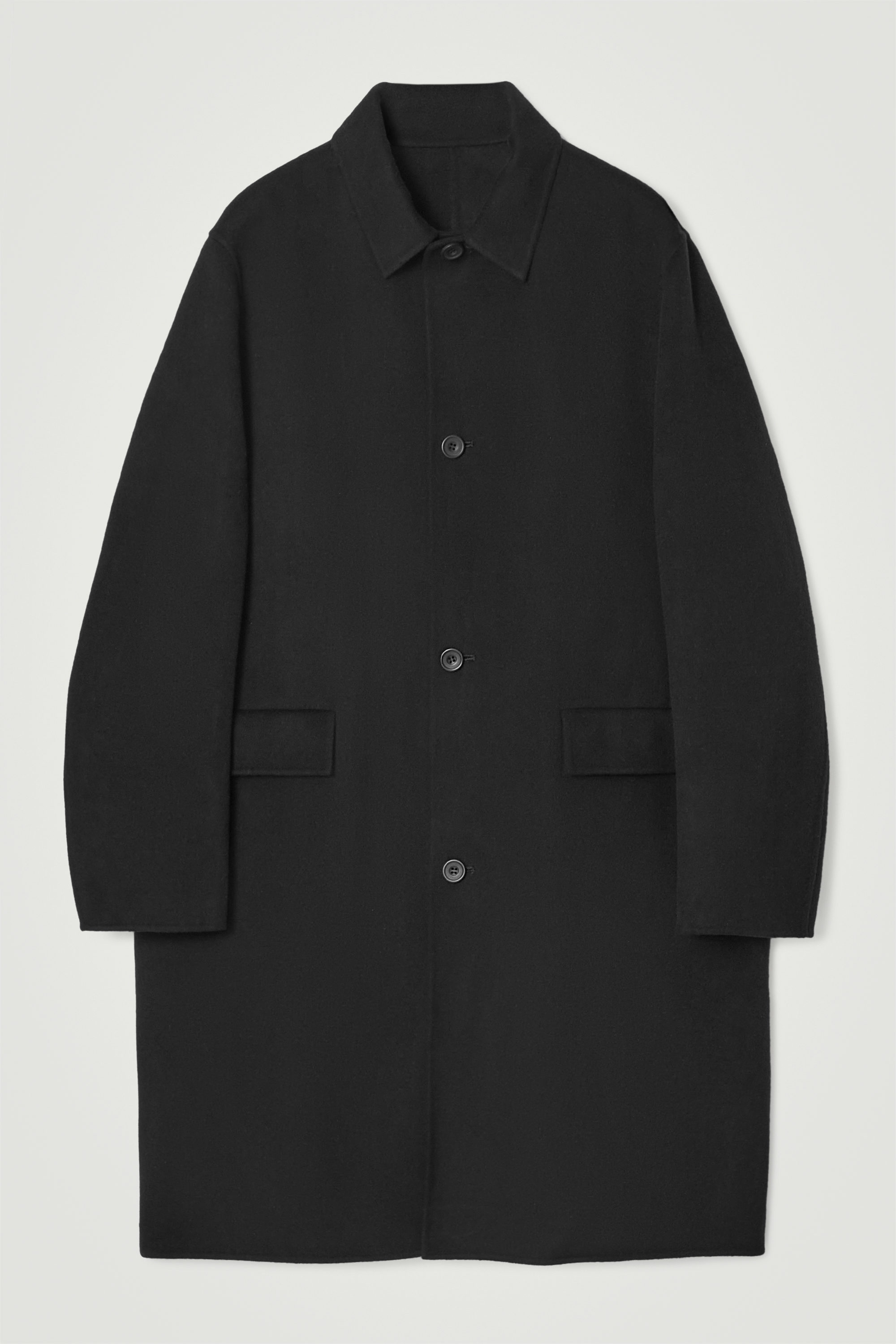 OPEN-SIDE ZIP-UP WOOL VEST - BLACK OPEN-SIDE ZIP-UP WOOL VEST - BLACK