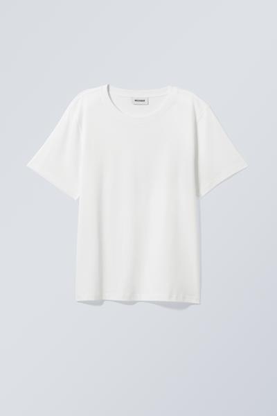 essence standard t-shirt - White Light | Weekday GB