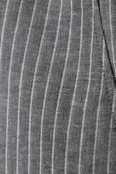 striped linen blend shorts - Black Stripe | Weekday WW