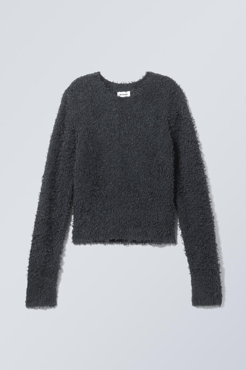 flauschiger pullover judi - Dunkelgrau | Weekday DE