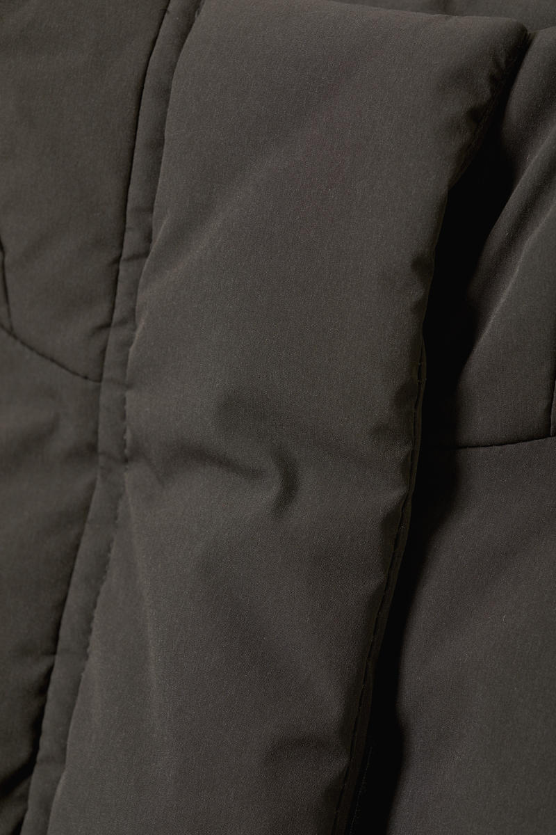 waisted puffer jacket - Dark Grey | Weekday DK
