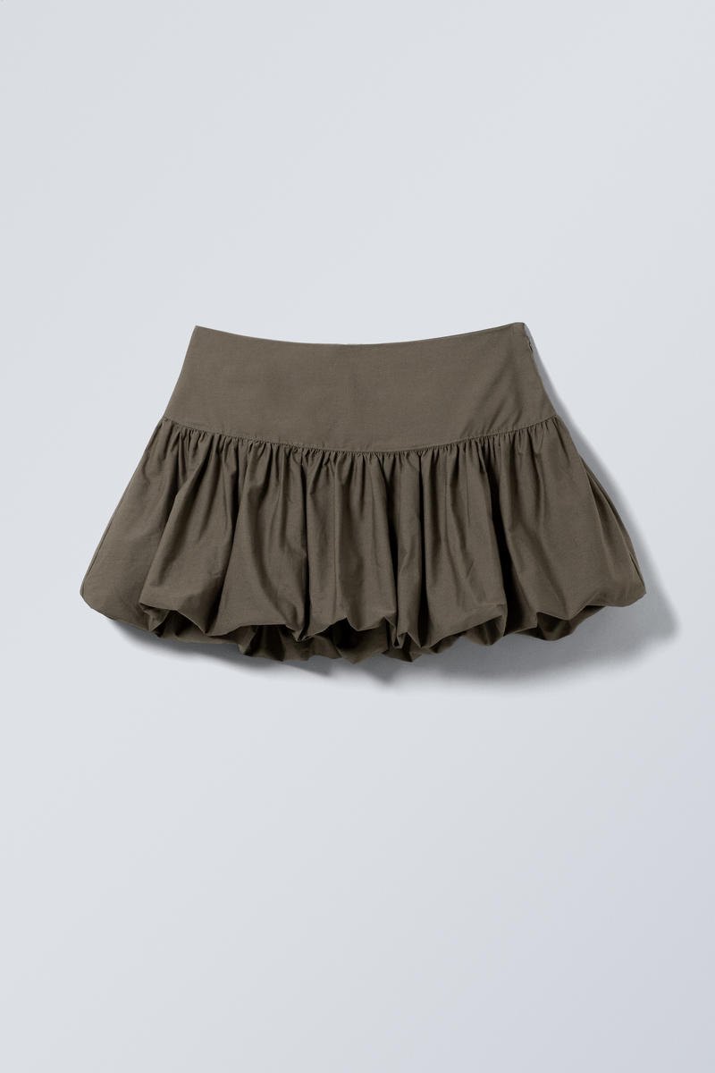 balloon mini skirt - Dark Mole | Weekday WW