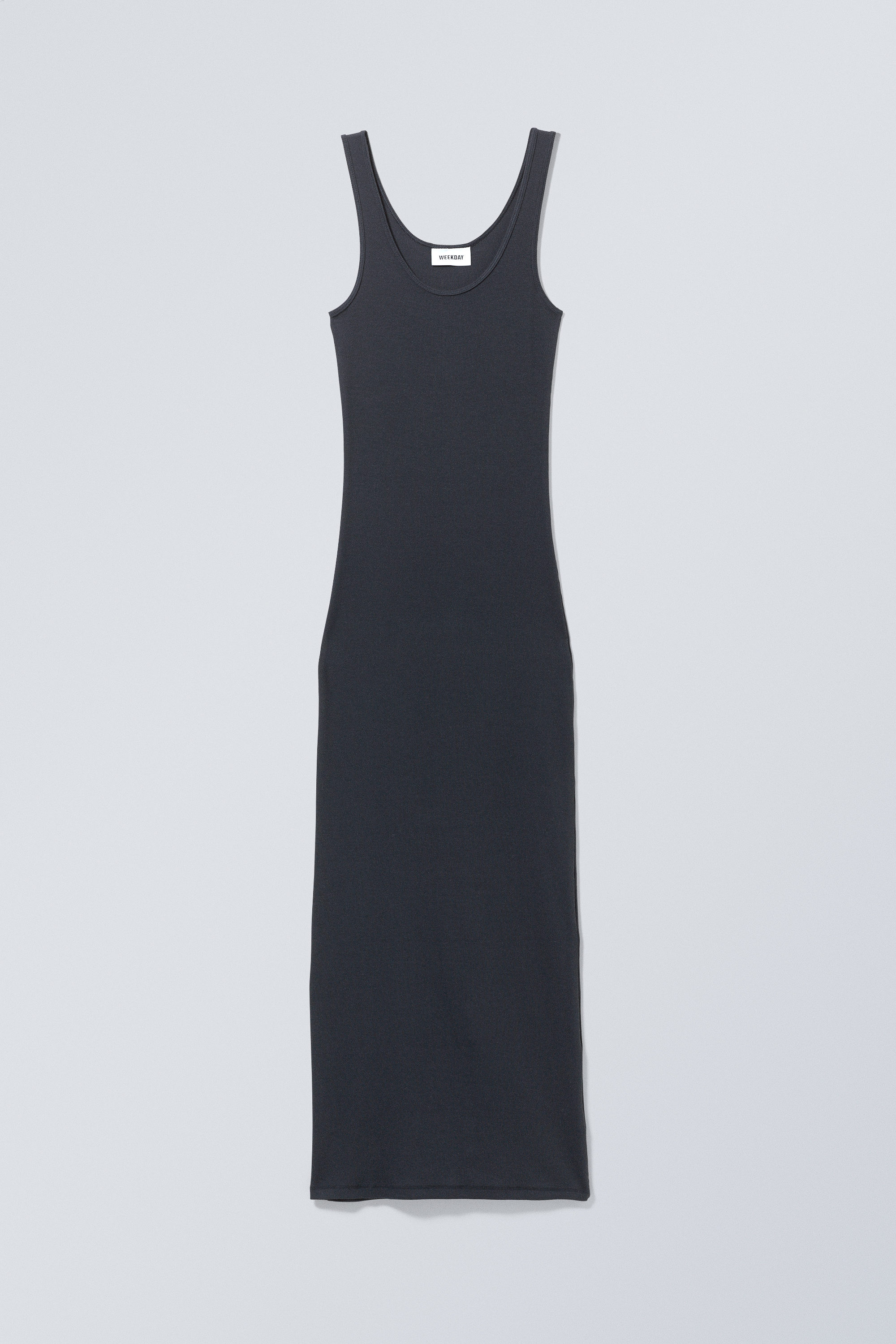 ärmelloses kleid mit rückenausschnitt - Thunder Grey | Weekday DE