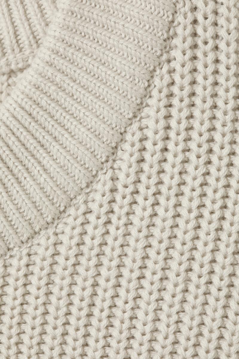 regular heavy knit sweater - Ecru | Weekday GB