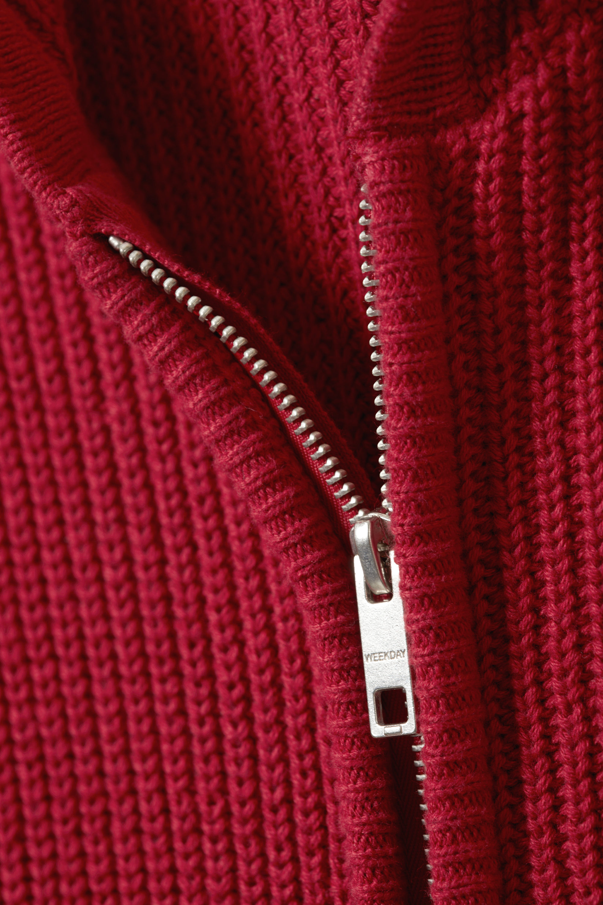boxy knitted hoodie - Dark Red | Weekday WW boxy knitted hoodie - Dark Red | Weekday WW