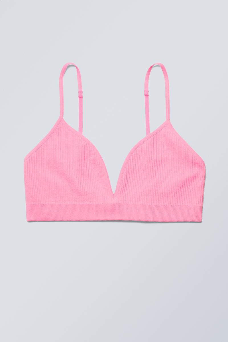 cat triangle bra - Pink | Weekday WW