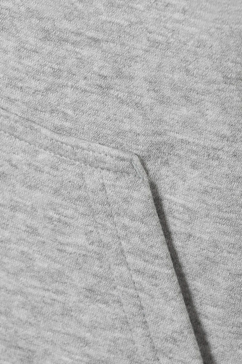 boxy midweight zip hoodie - Light Grey Melange | Weekday GB