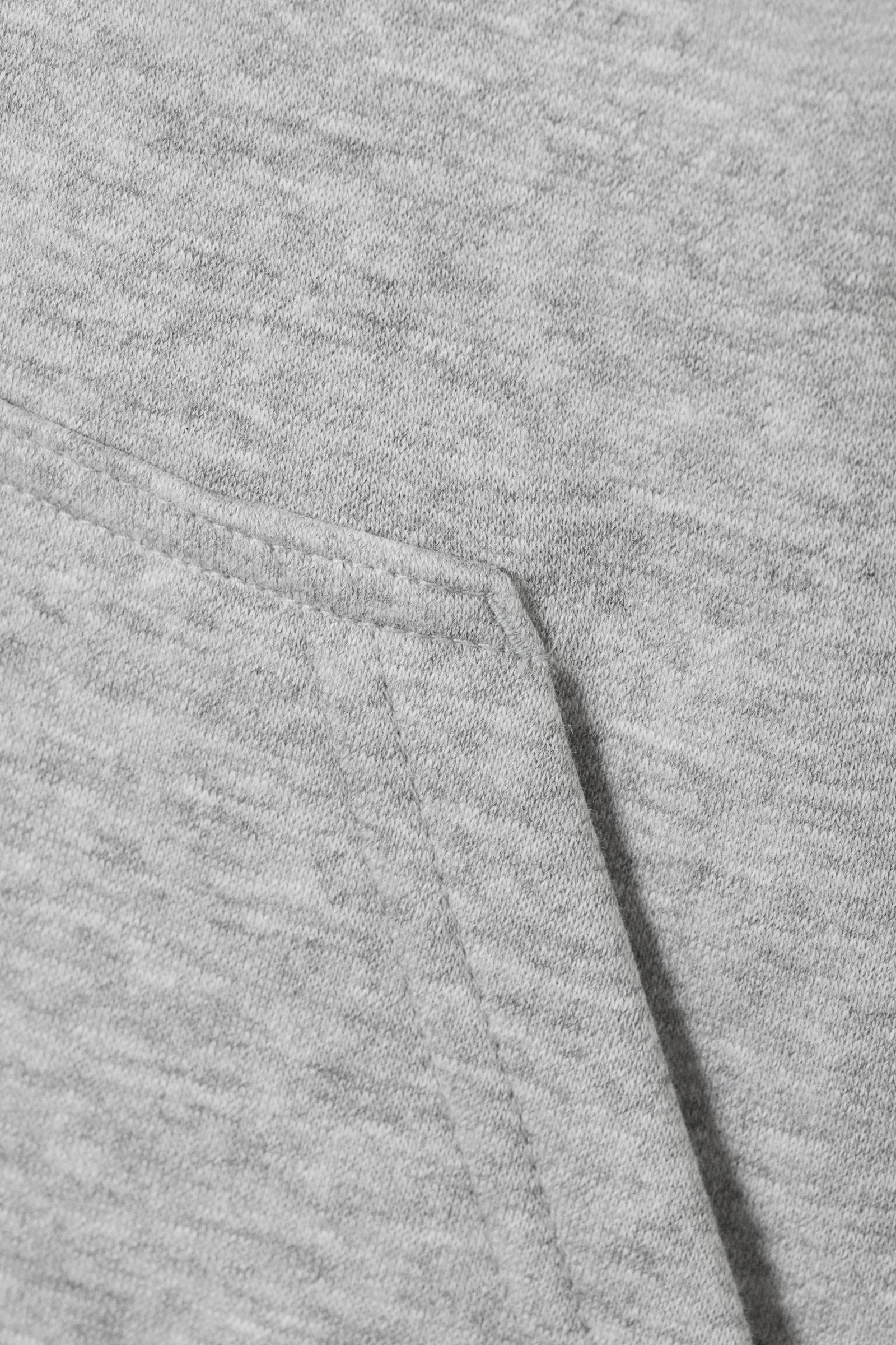 Boxy Midweight Zip Hoodie Light Grey Melange Weekday GB Boxy Midweight Zip Hoodie Light Grey Melange Weekday GB