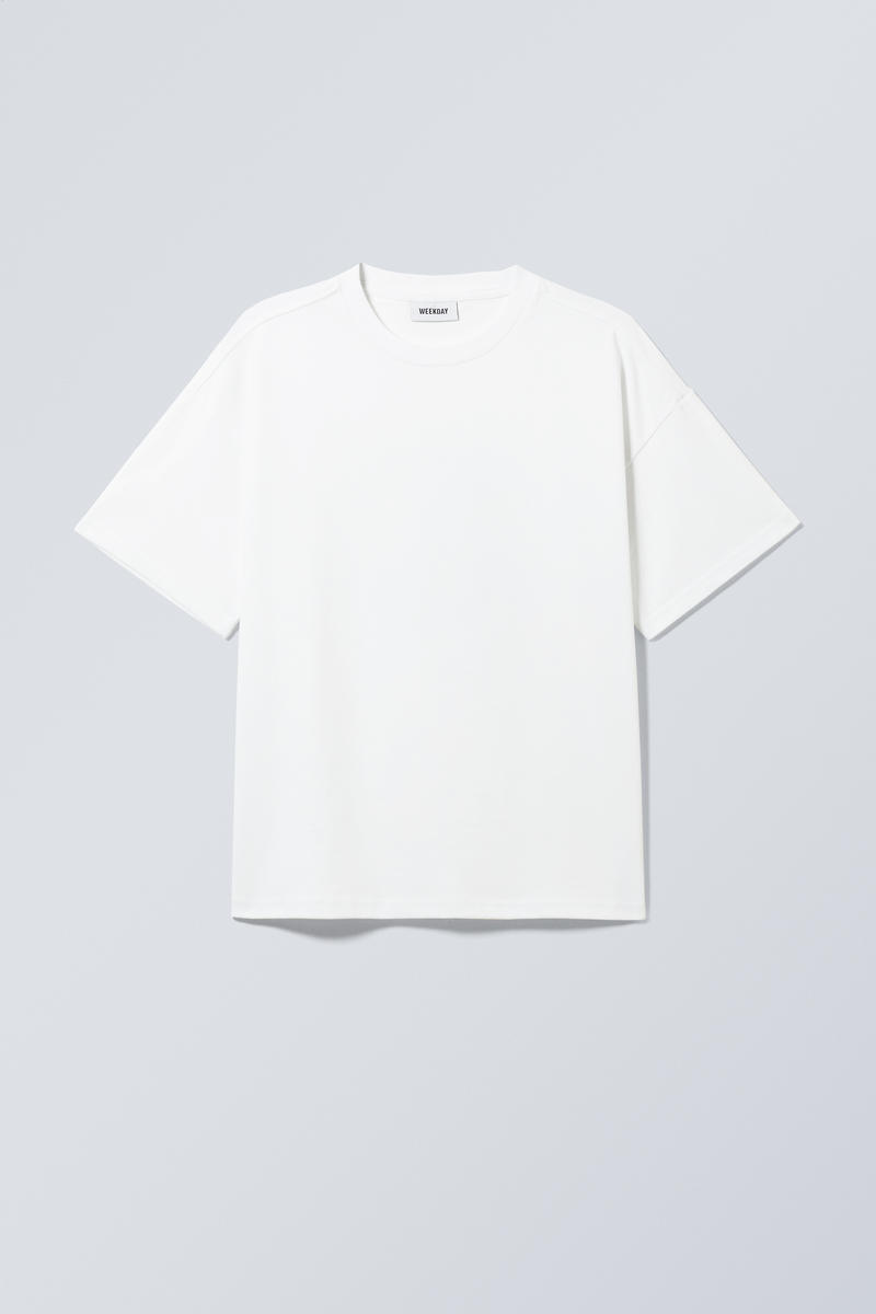 great boxy printed graphic tee - White - Green Symbol | Weekday WW