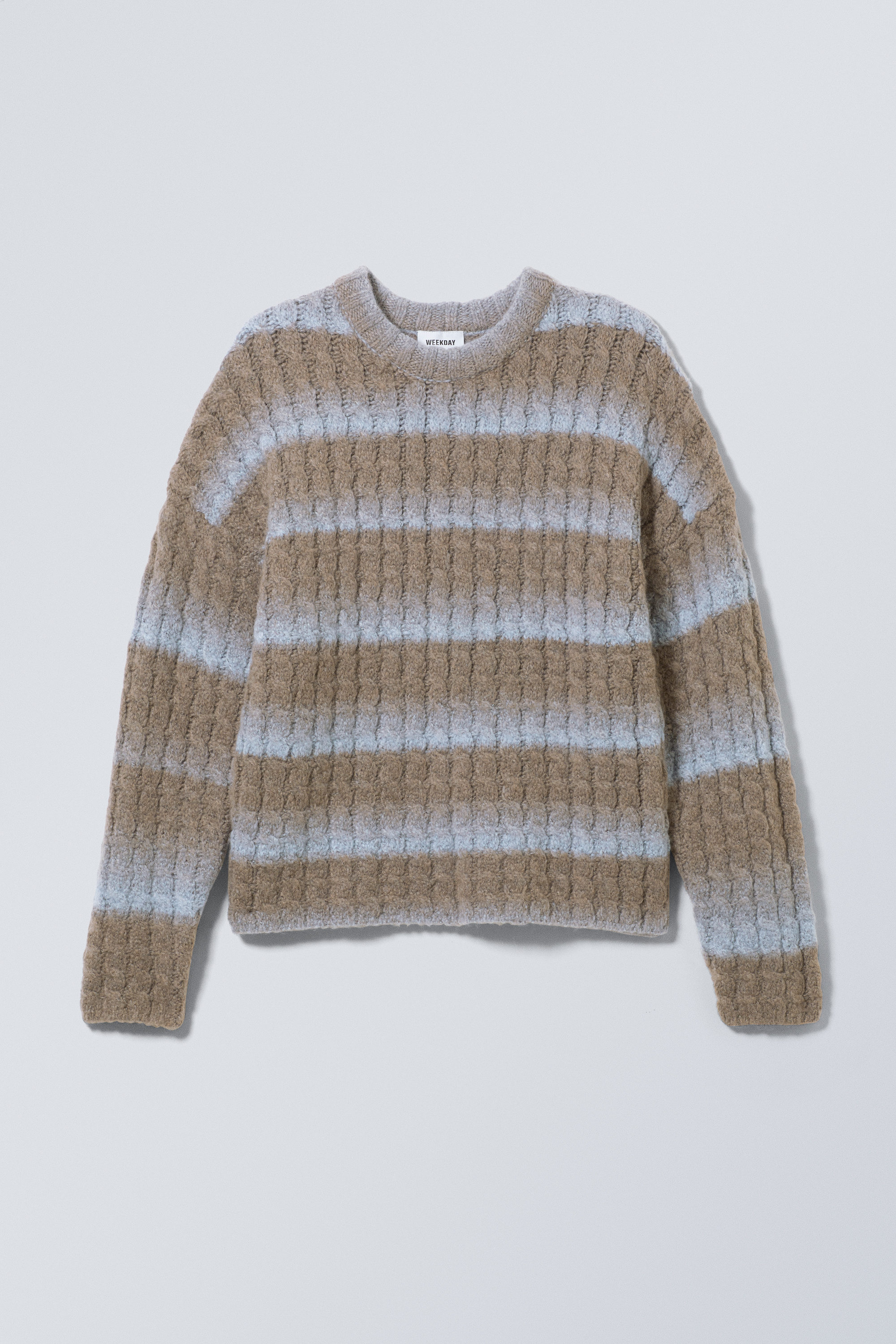 connor knitted sweater - Mullvad & Blue Fade Stripes | Weekday SE