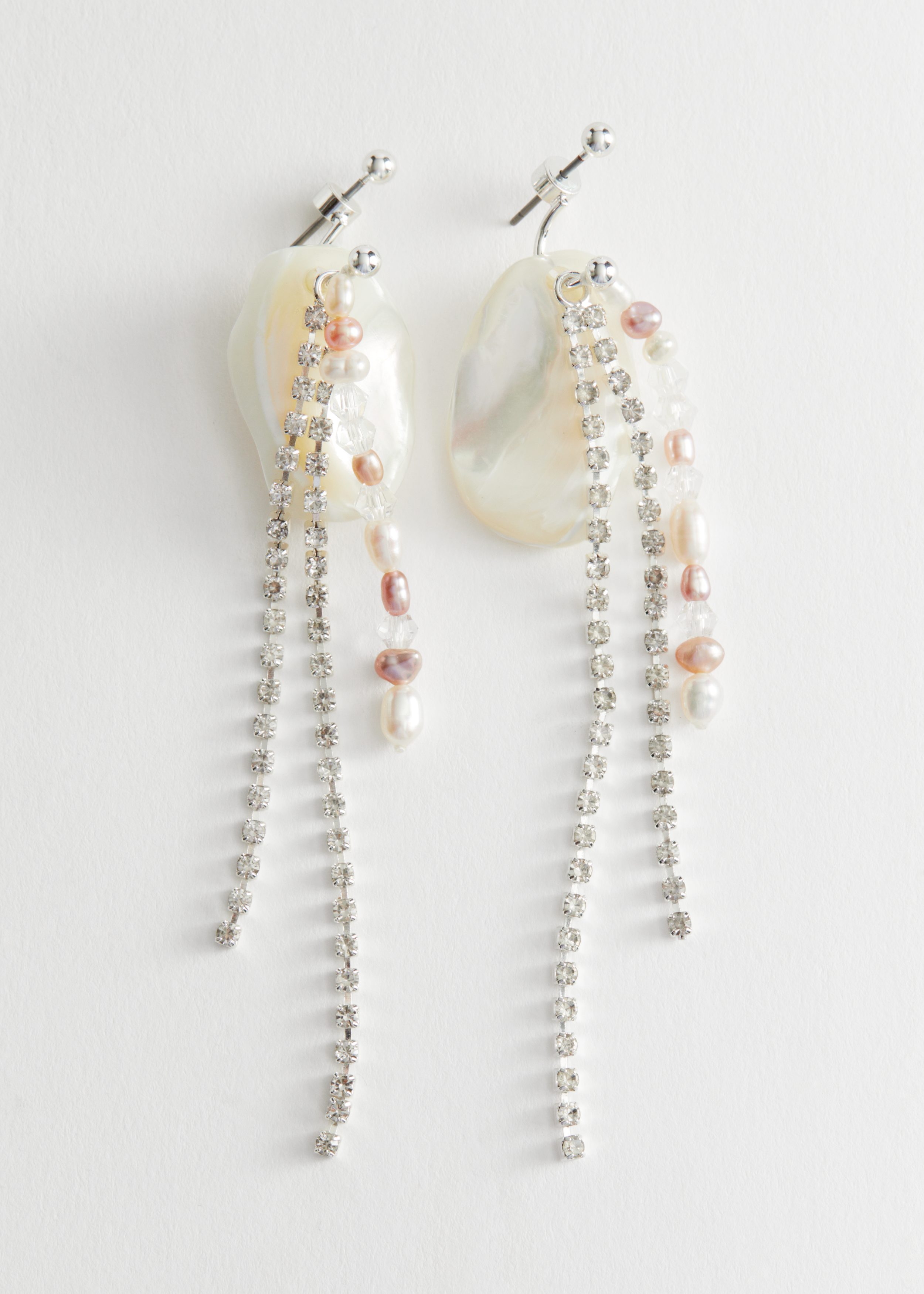 Beaded Drop Earrings - White - Accessories - & Other Stories BE