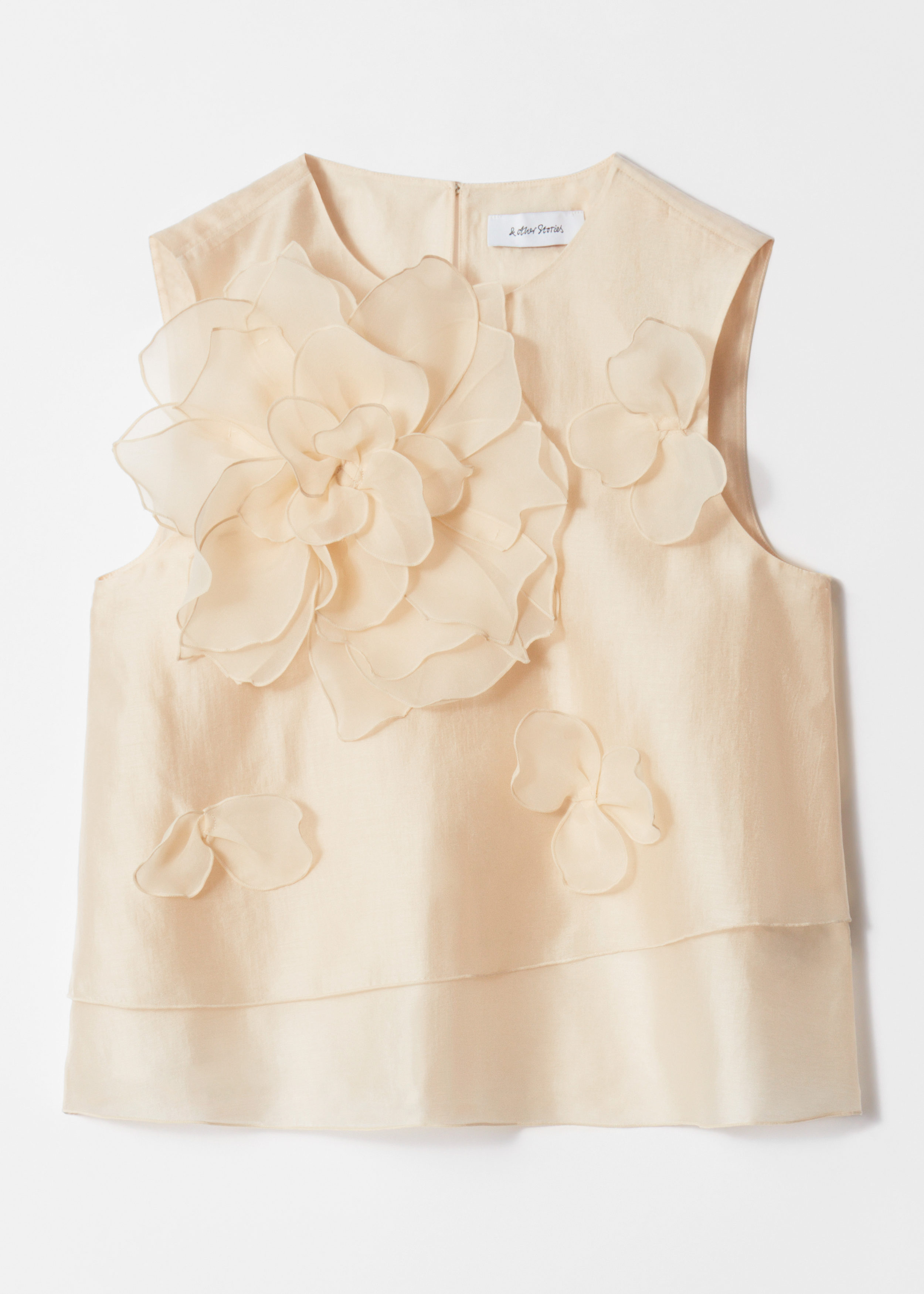 Floral-Appliqué Top - Beige - Tops - & Other Stories GG