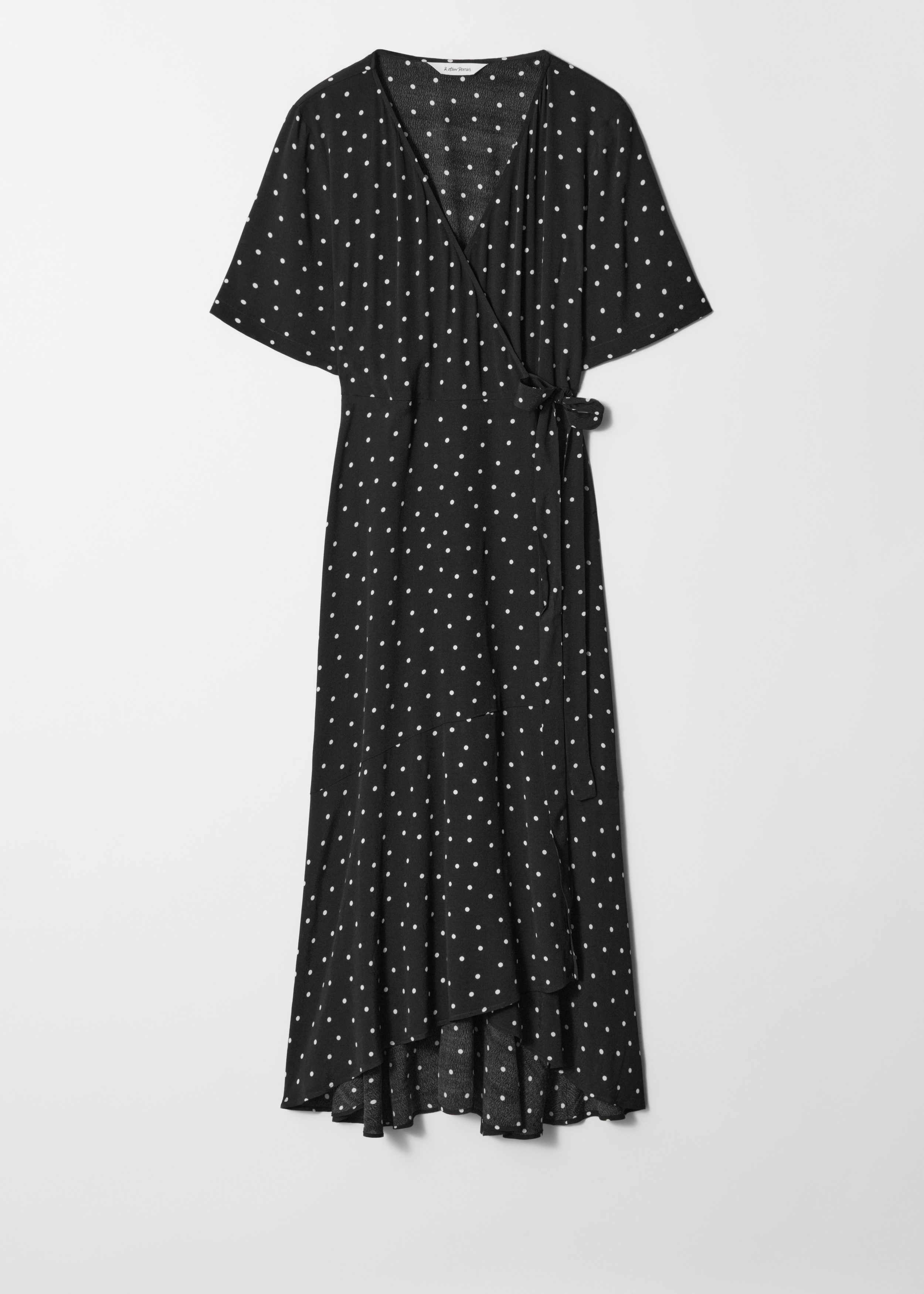 Wrap Midi Dress - Black Polka Dot - & Other Stories US