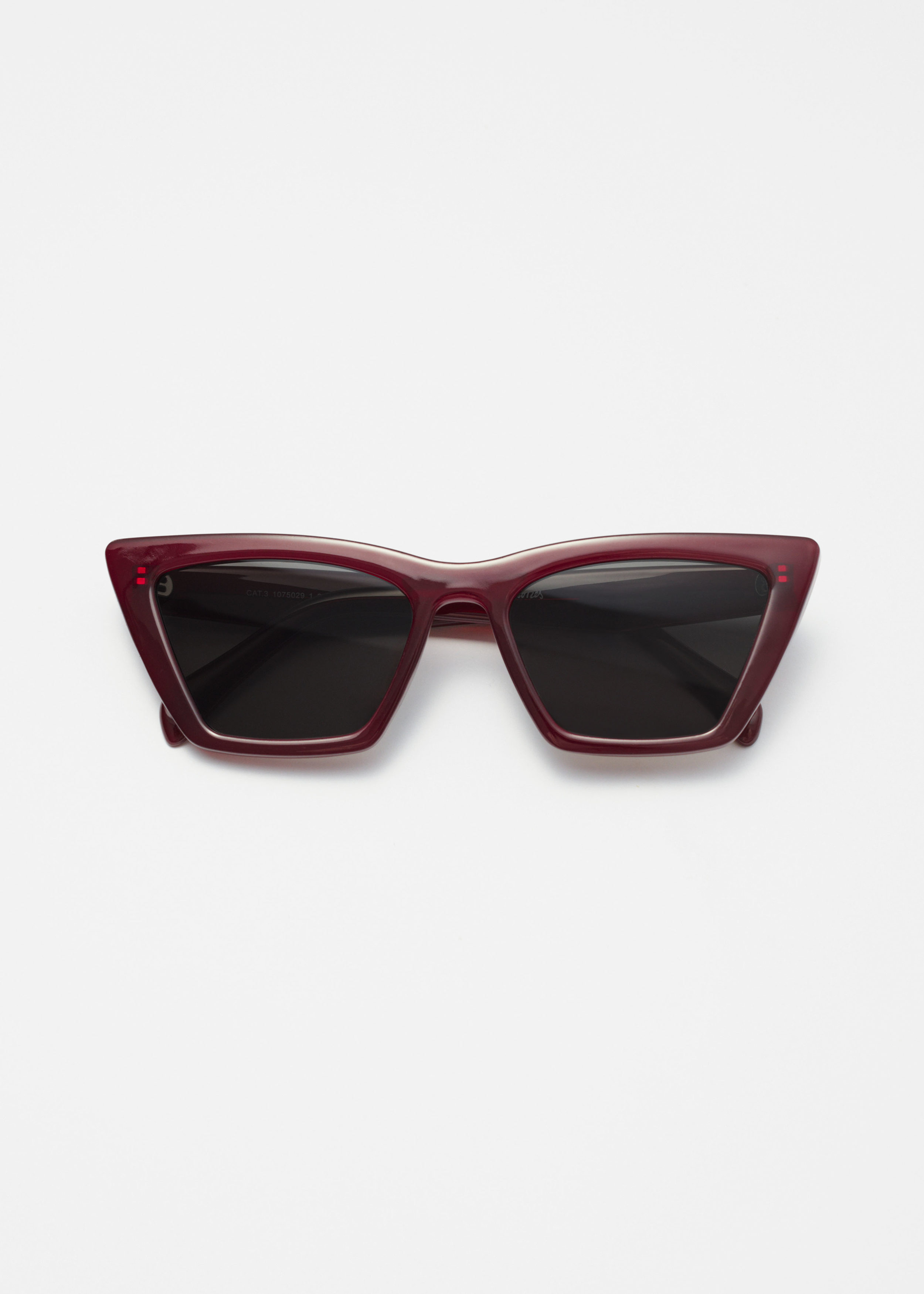 Angular Cat Eye Sunglasses - Burgundy - & Other Stories GG