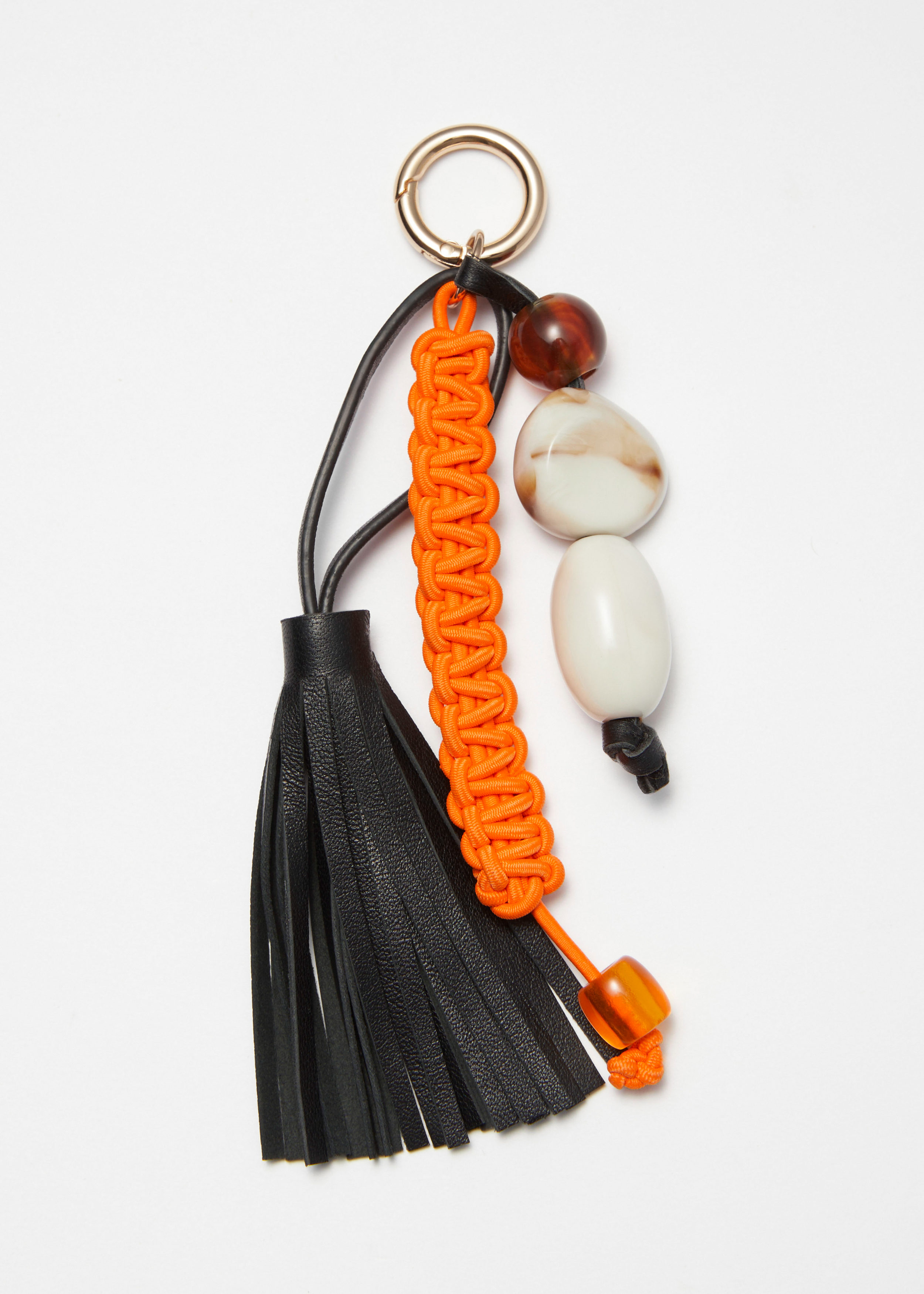 Stone & Tassel Embellished Keychain - Brown/Orange - & Other Stories GG