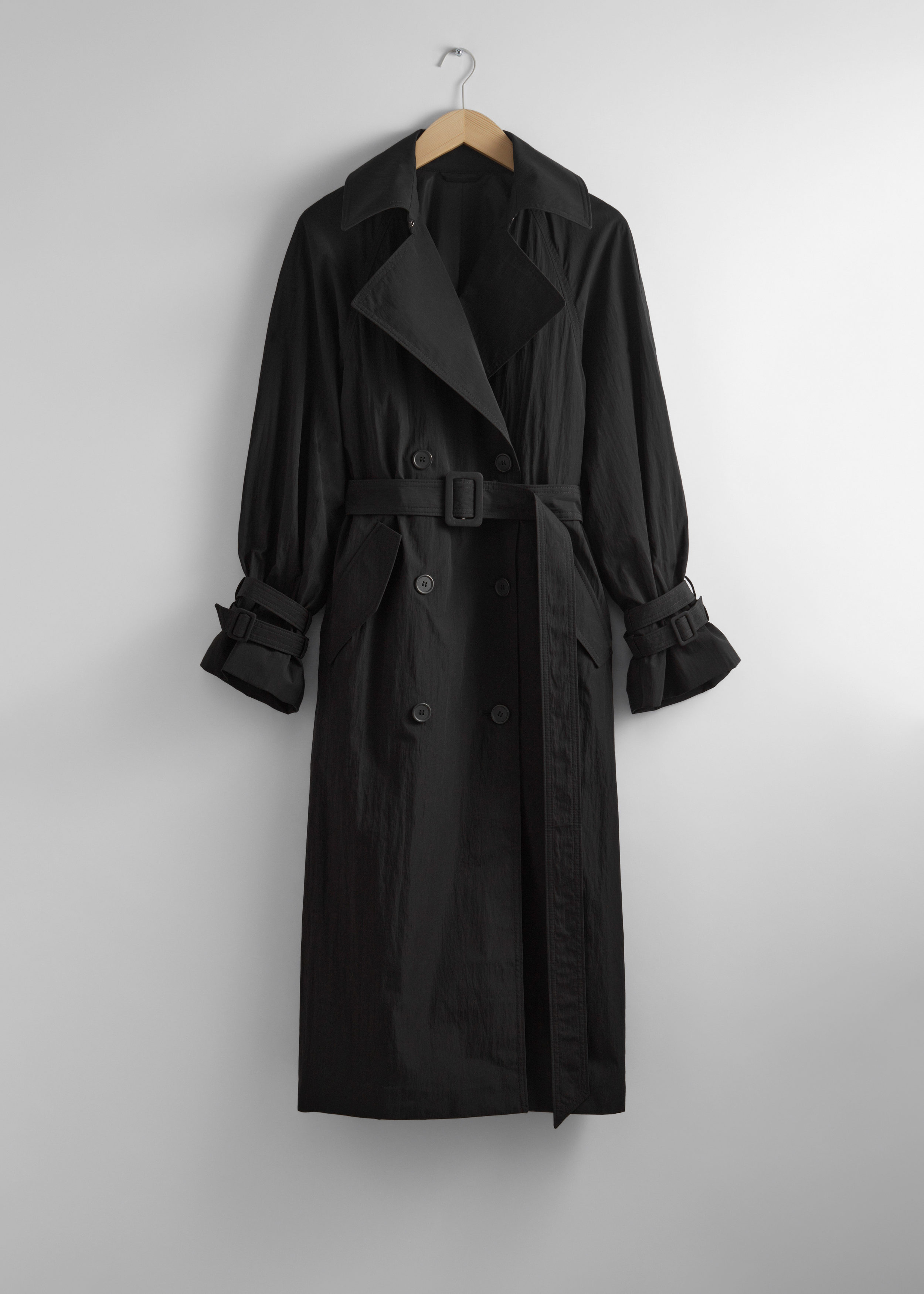 & Other Stories Crinkle-Effect Trench Coat | King's Cross