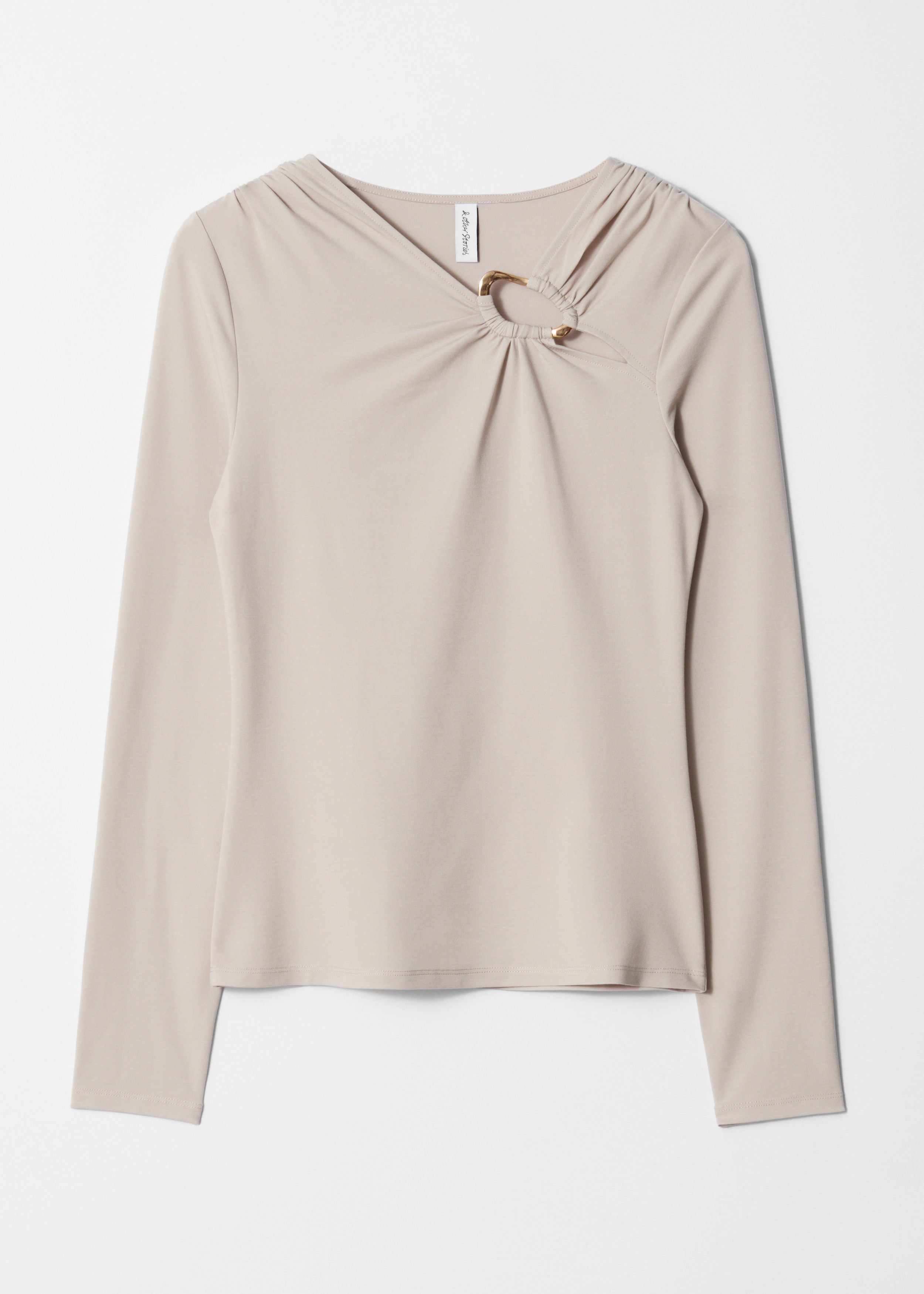 Ruched Buckle-Detail Top - Mole - & Other Stories US