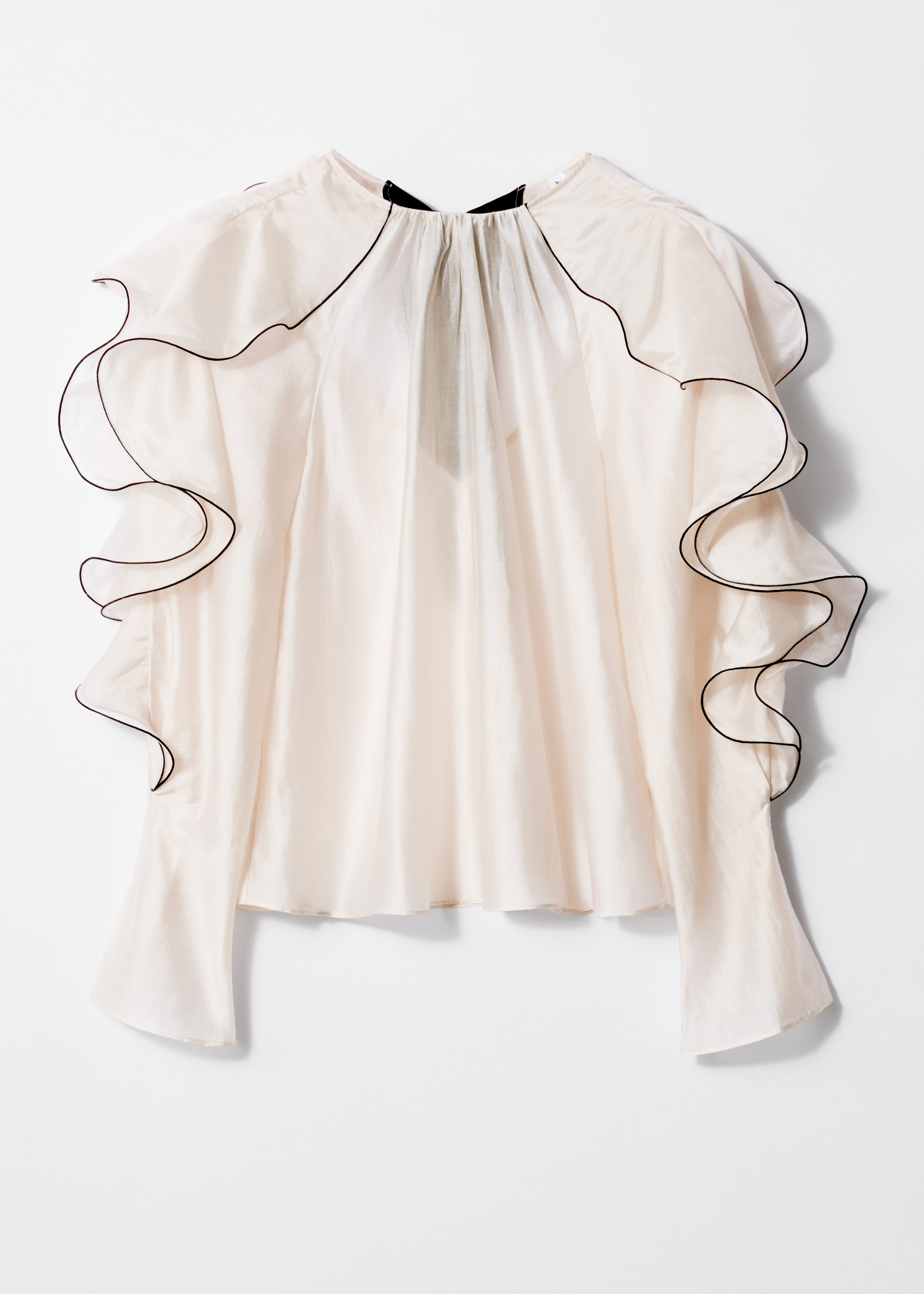 Flounced Blouse - Cream - Blouses - & Other Stories GG