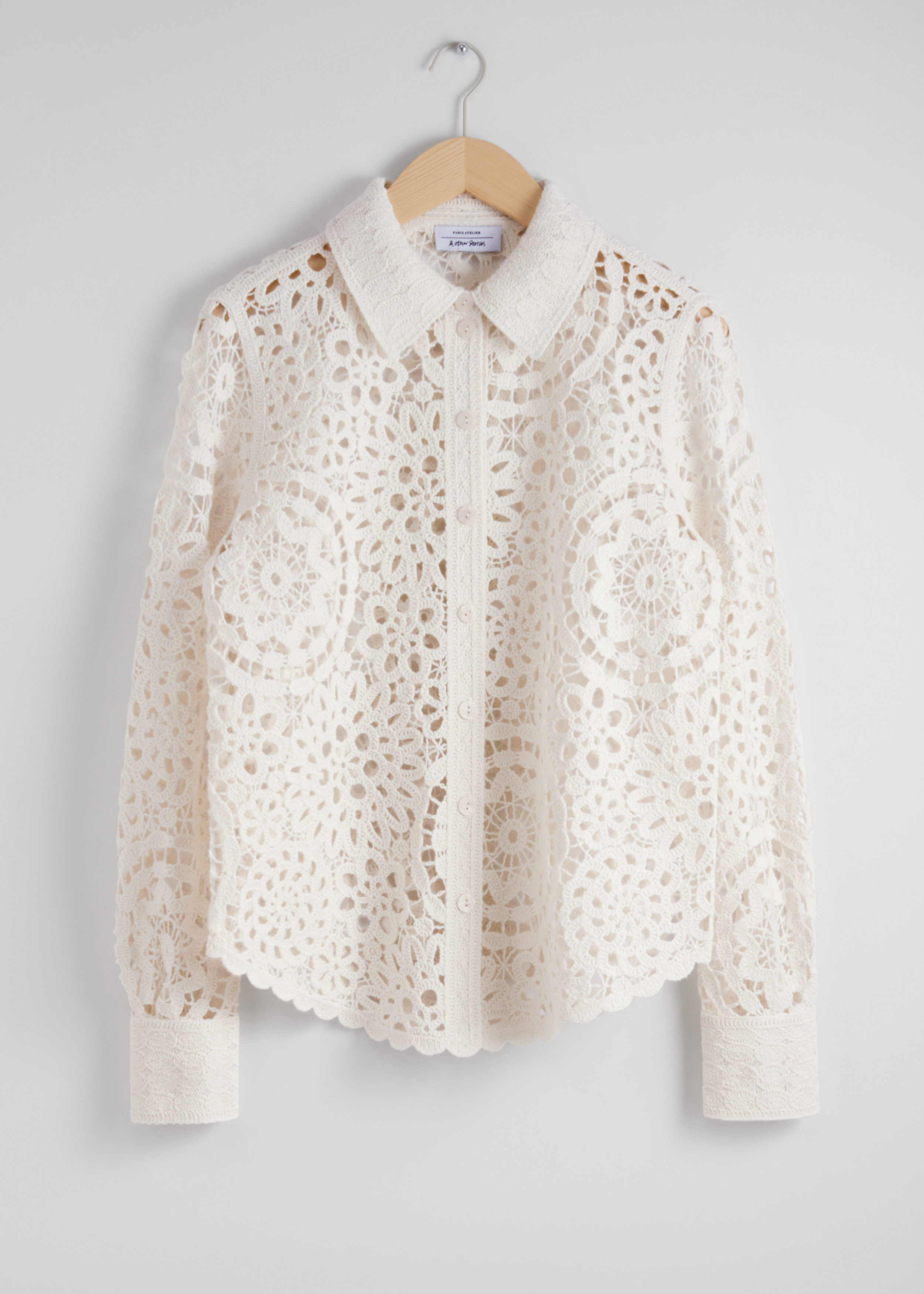Crocheted Shirt - Cream - Shirts - & Other Stories US
