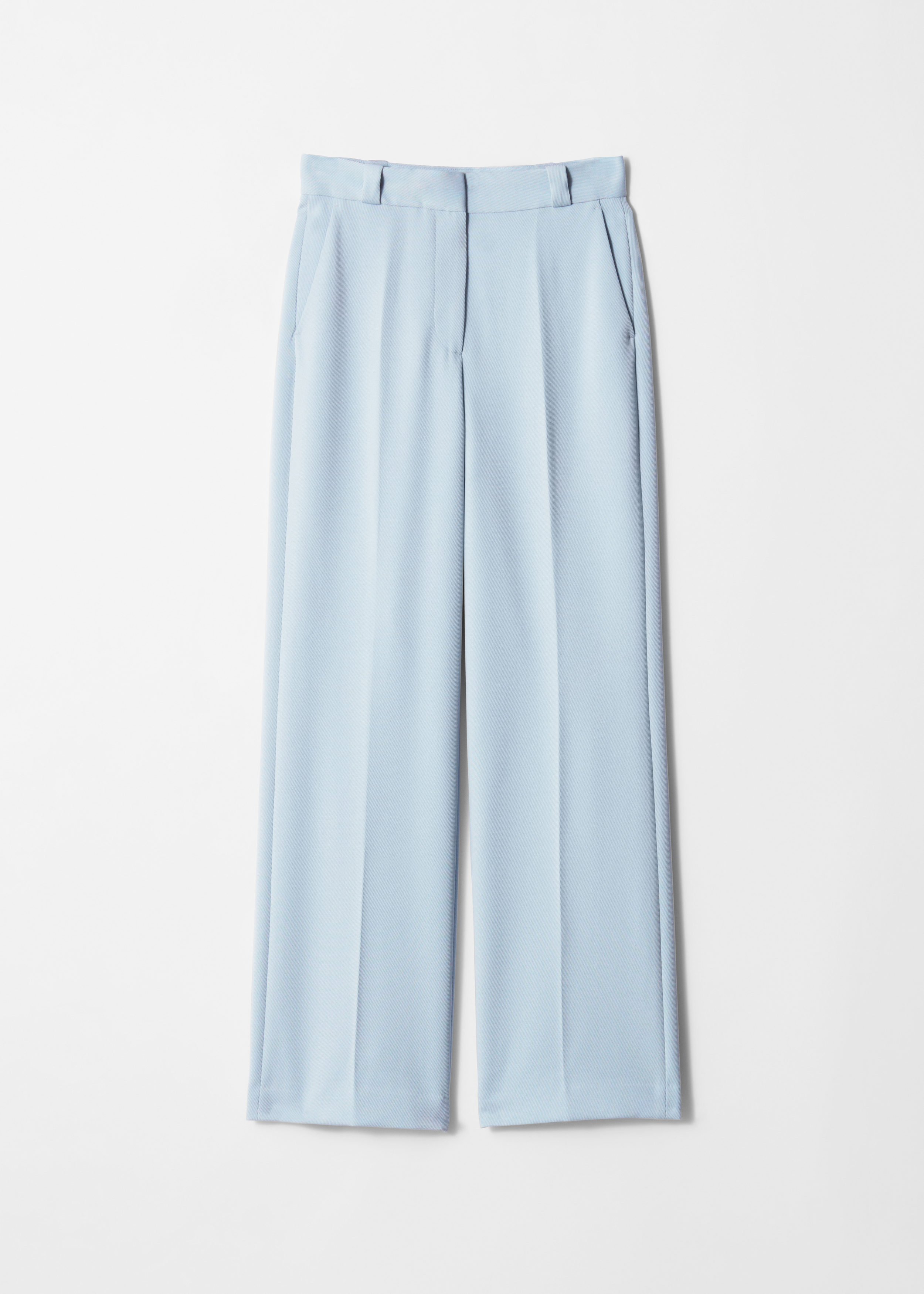 Straight Press-Crease Trousers - Light Blue - & Other Stories DE