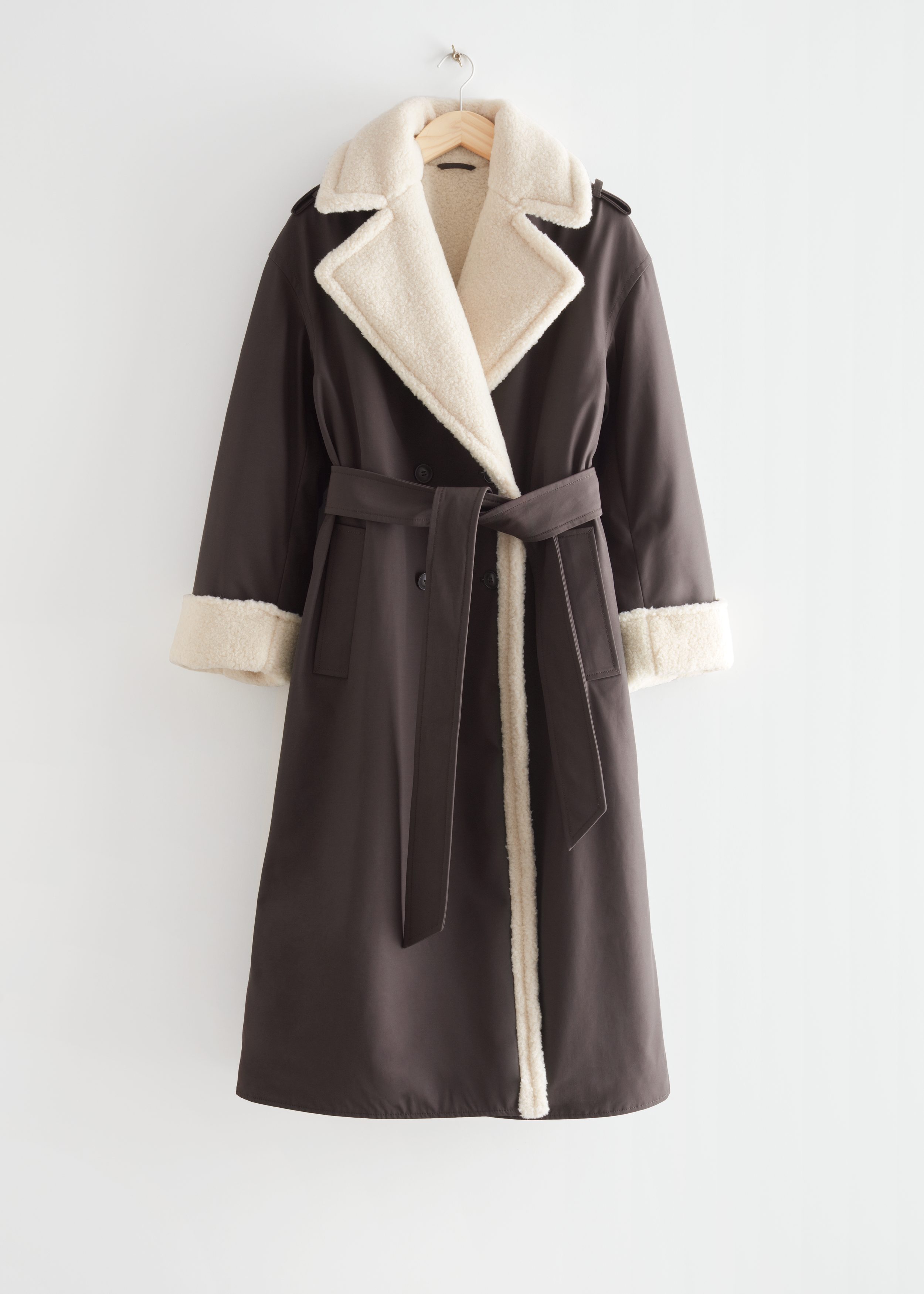 & Other Stories Belted Pile Coat | King's Cross