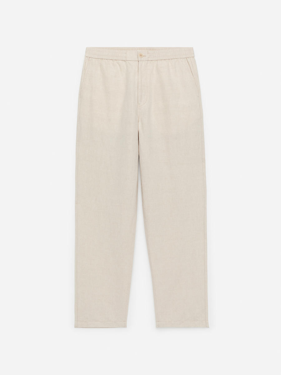 Pantalon en mélange de lin – Beige – Homme – ARKET FR