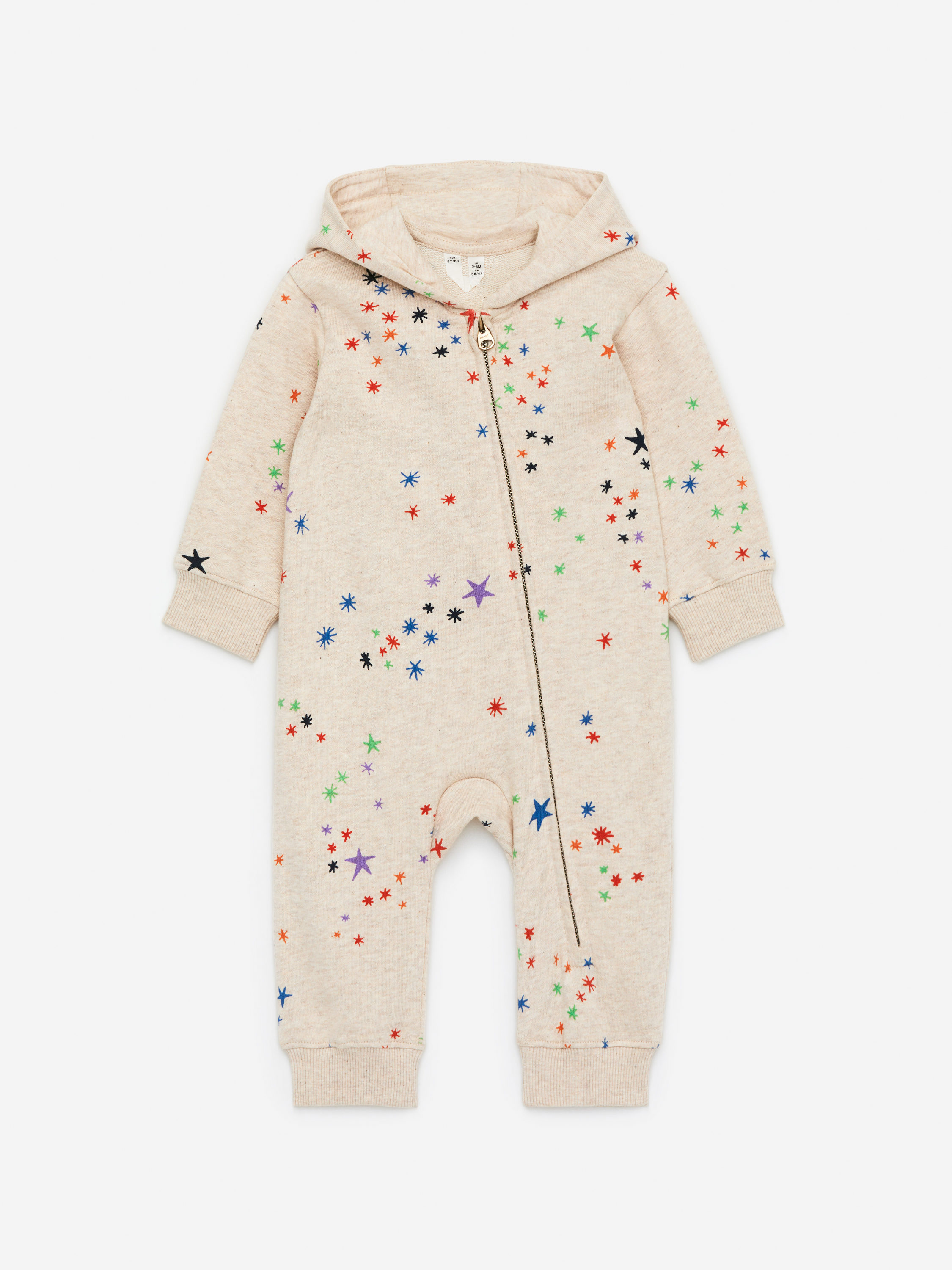 Hooded Jersey Overall – Beige/Multi-Colour – ARKET NL