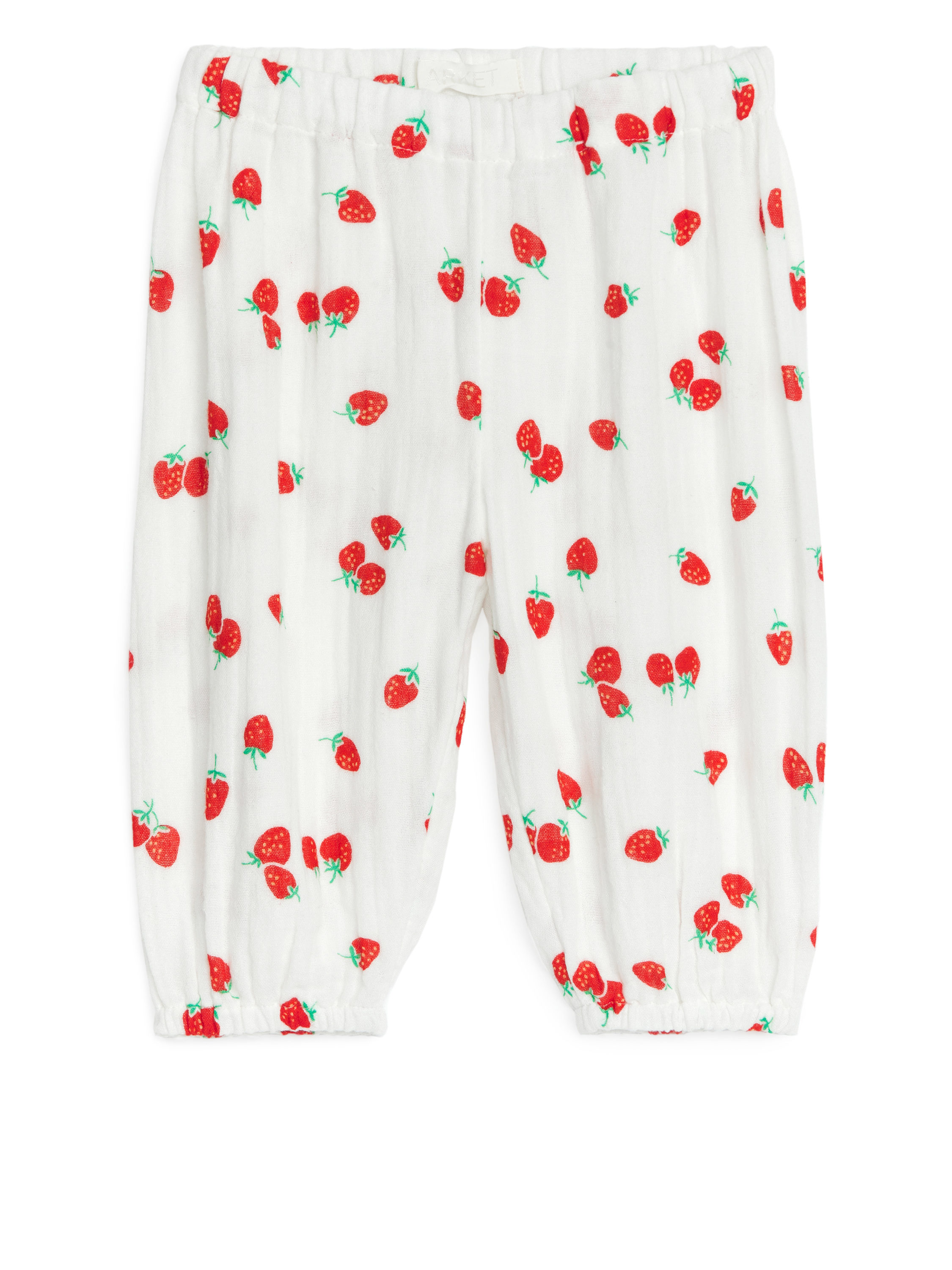 Cotton Muslin Trousers – White – Children – ARKET NL