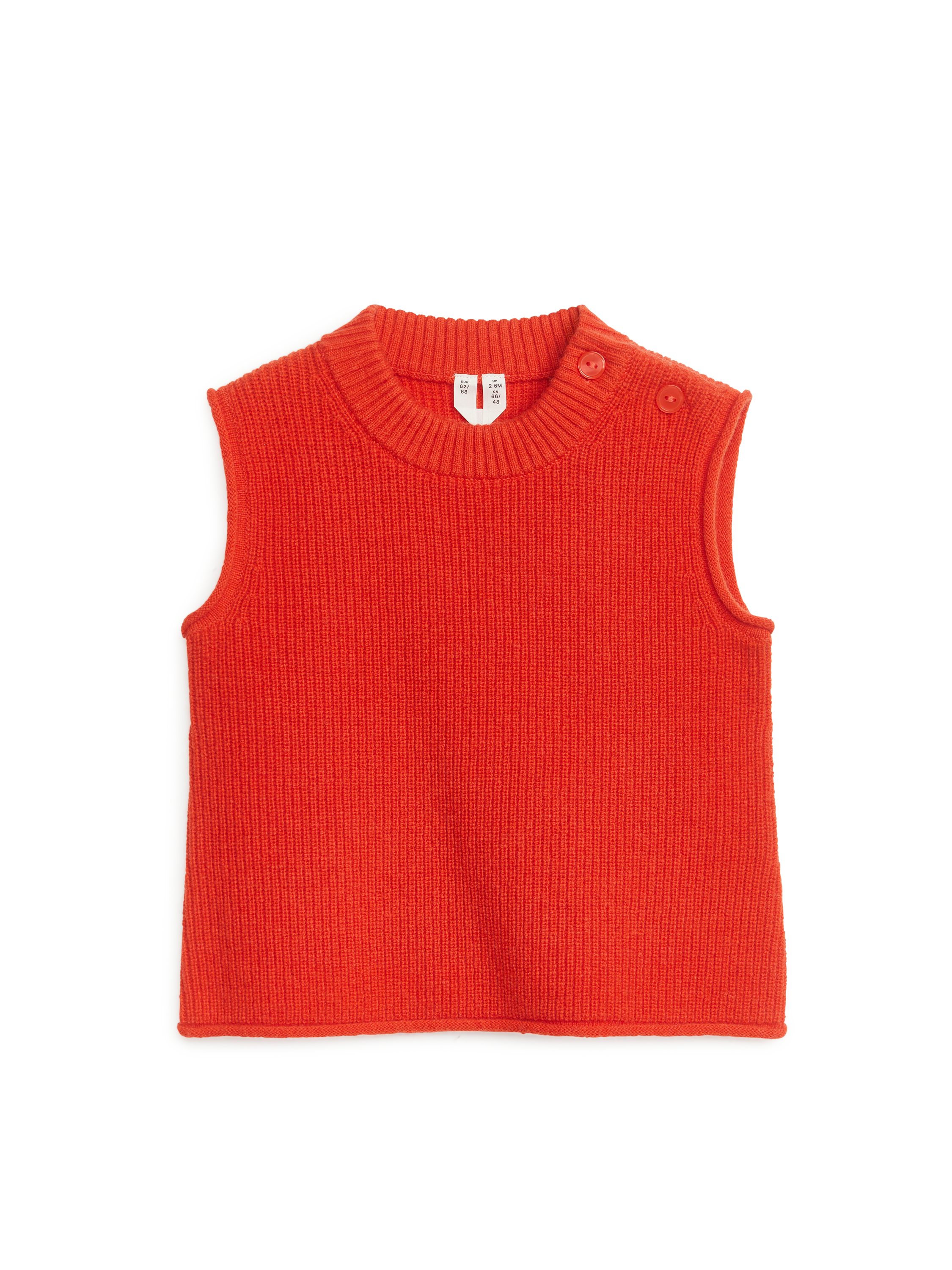 Cotton Vest – Bright Red – Children – ARKET PL