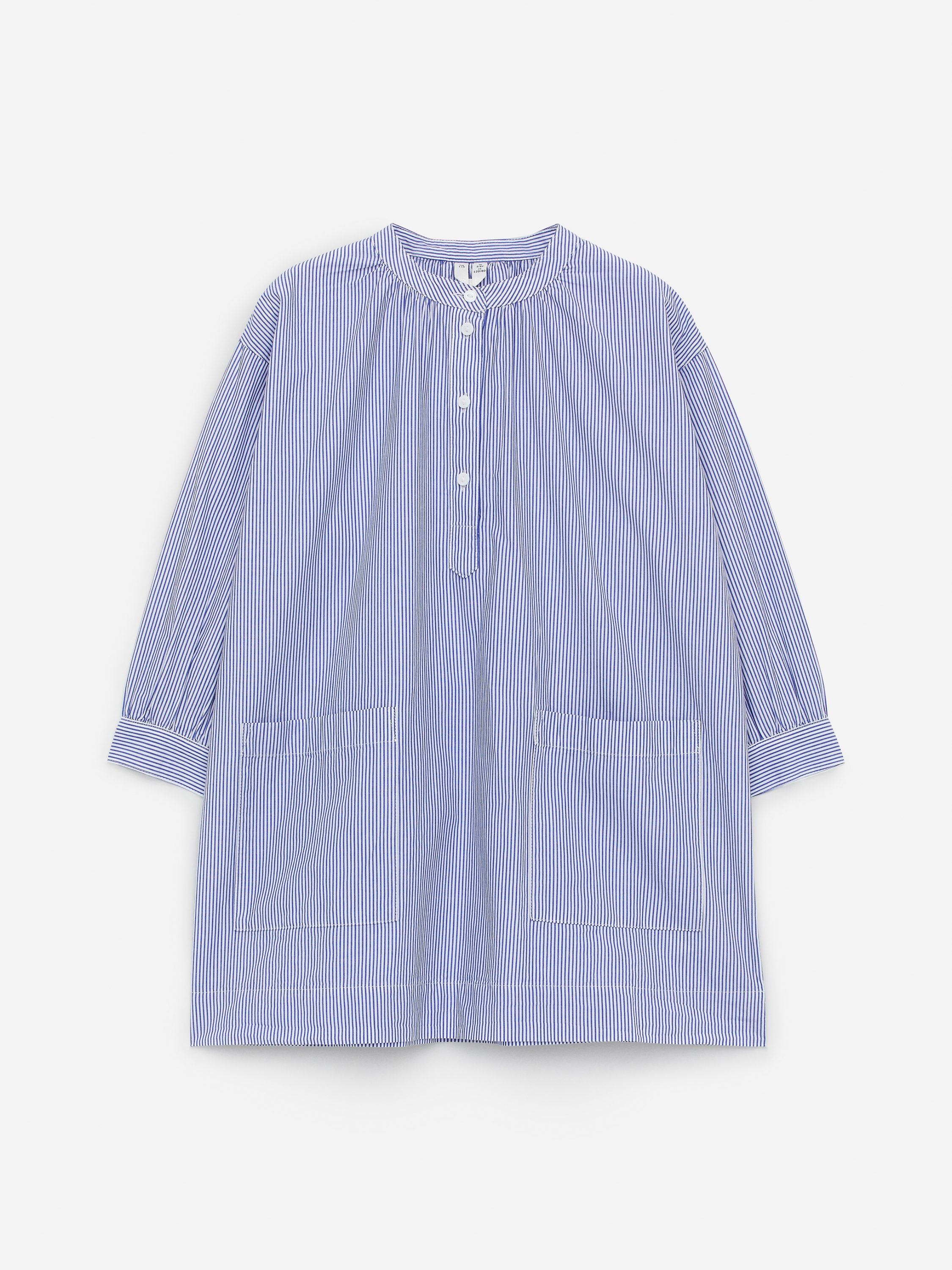 Gathered Dress – Blue/White – Children – ARKET EU