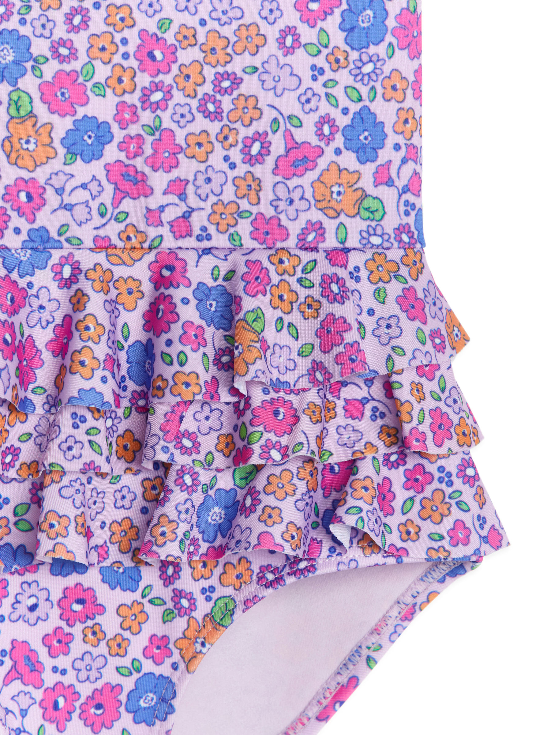 Badeanzug mit Rüschen – Lila – Children – ARKET AT