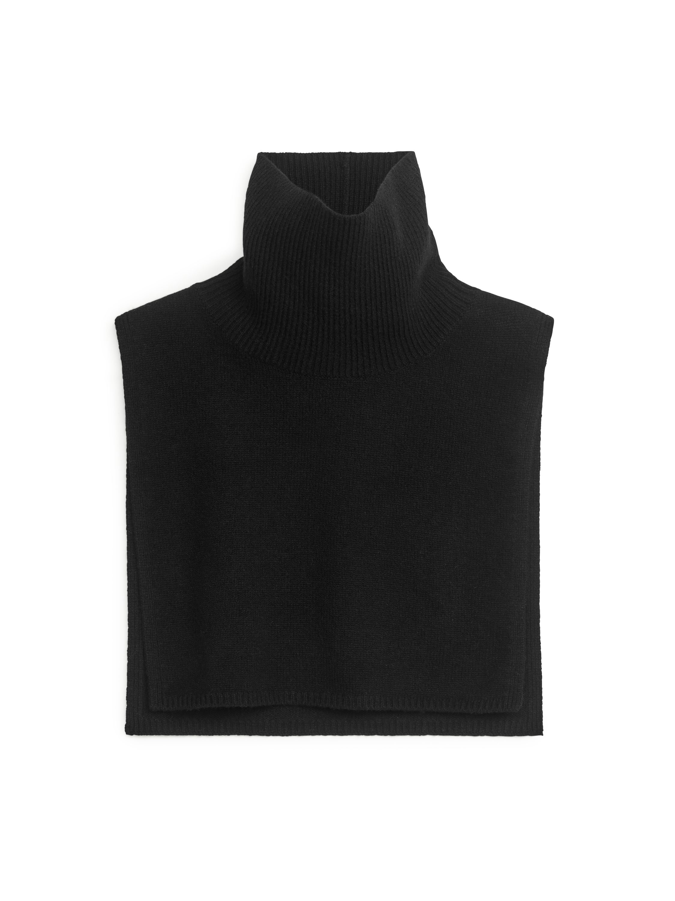Cashmere Roll Neck Bib – Black – Women – ARKET EU