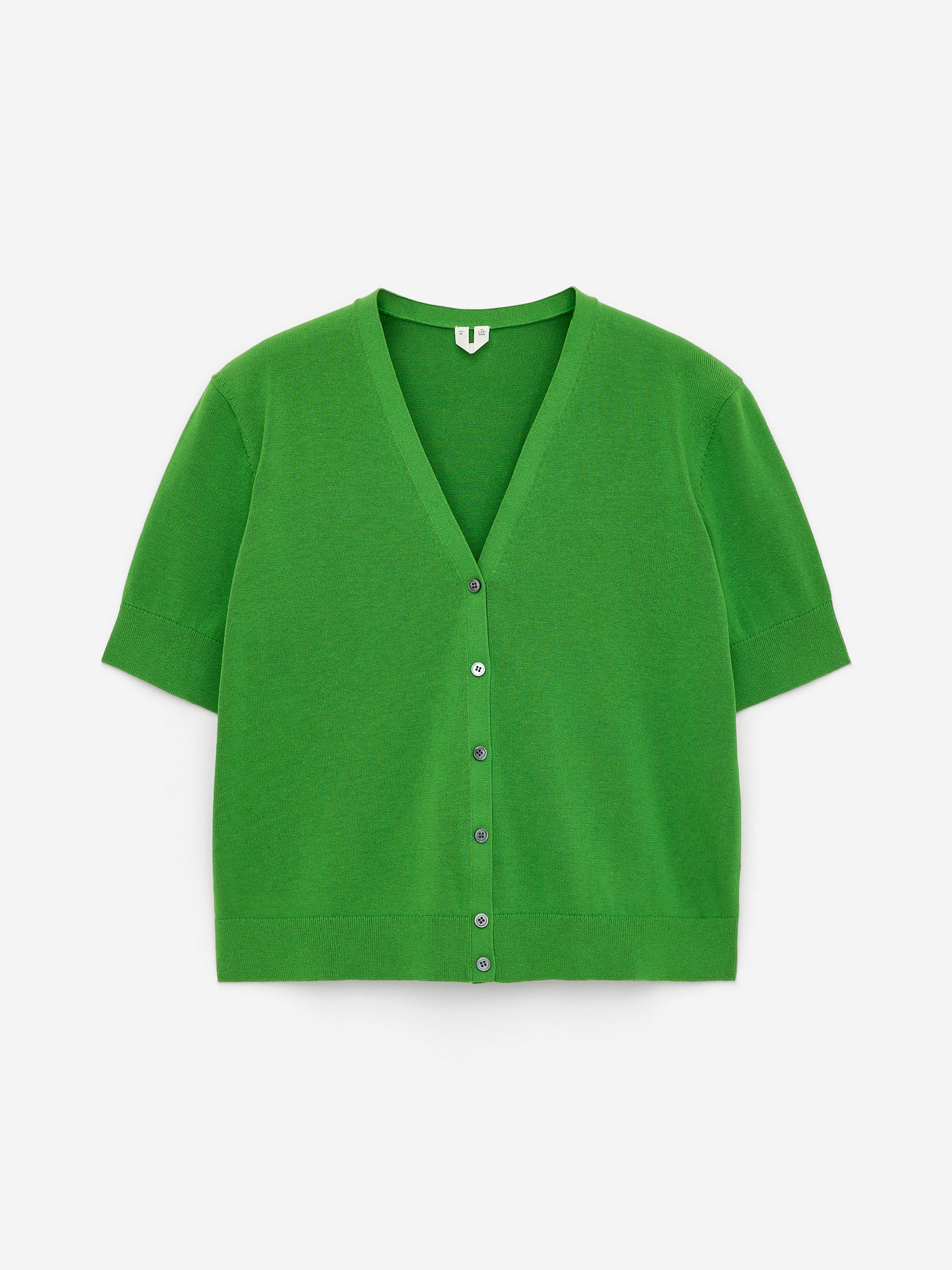 Short-Sleeve Cardigan – Green – Women – ARKET WW