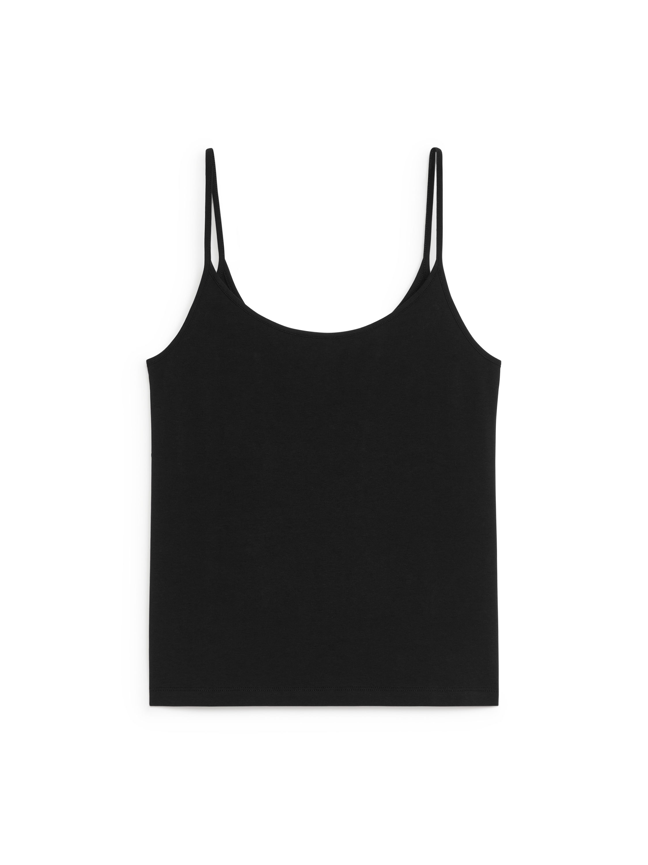 Spaghetti-Strap Top – Black – Women – ARKET GB