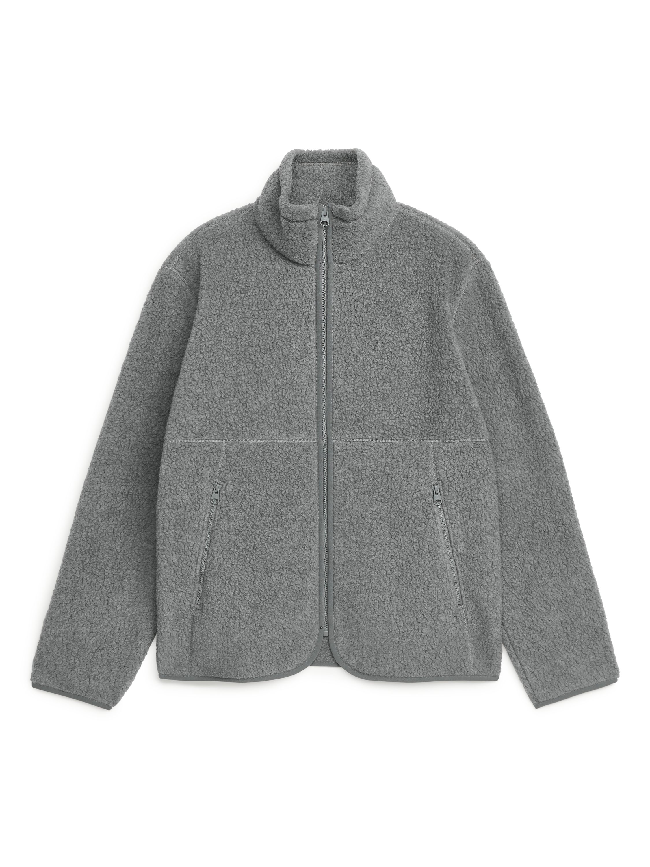 Active Fleece Jacket – Grey – Men – ARKET PL