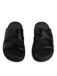 Leather Slide Sandals – Black – Men – ARKET DK