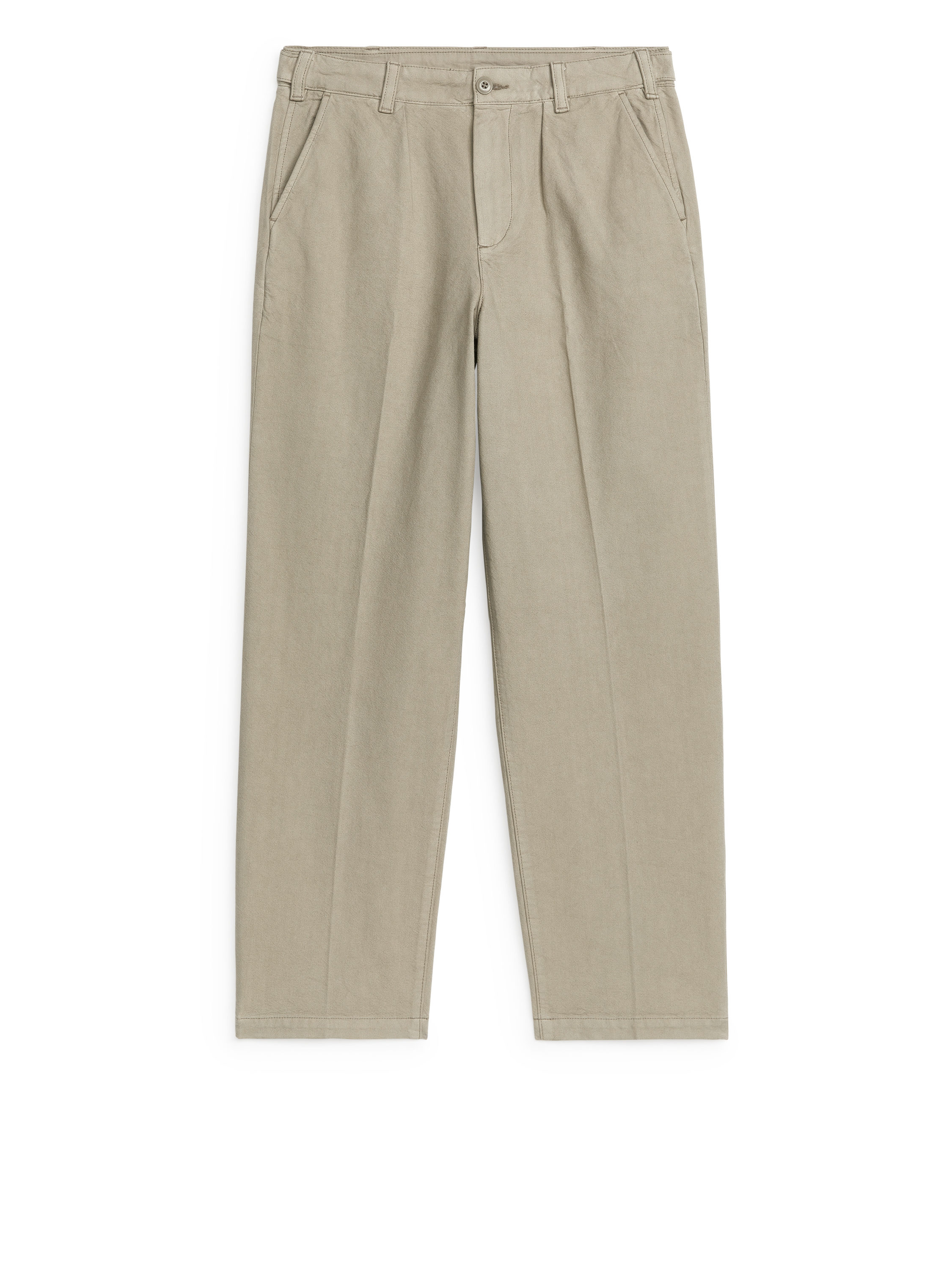 Cotton Canvas Utility Trousers – Mole – Men – ARKET DK
