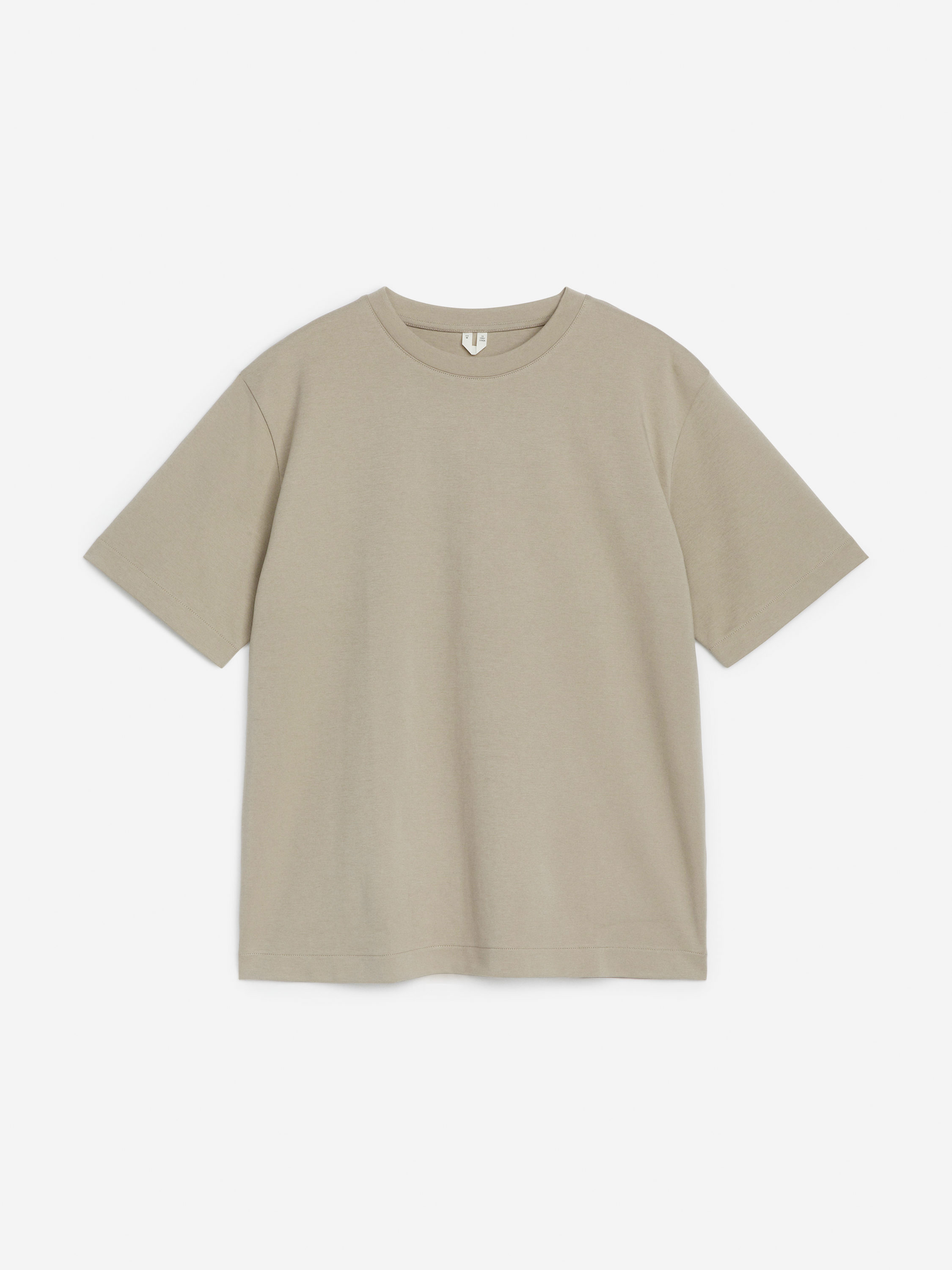 Boxy Interlock T-shirt – Mole – Men – ARKET WW