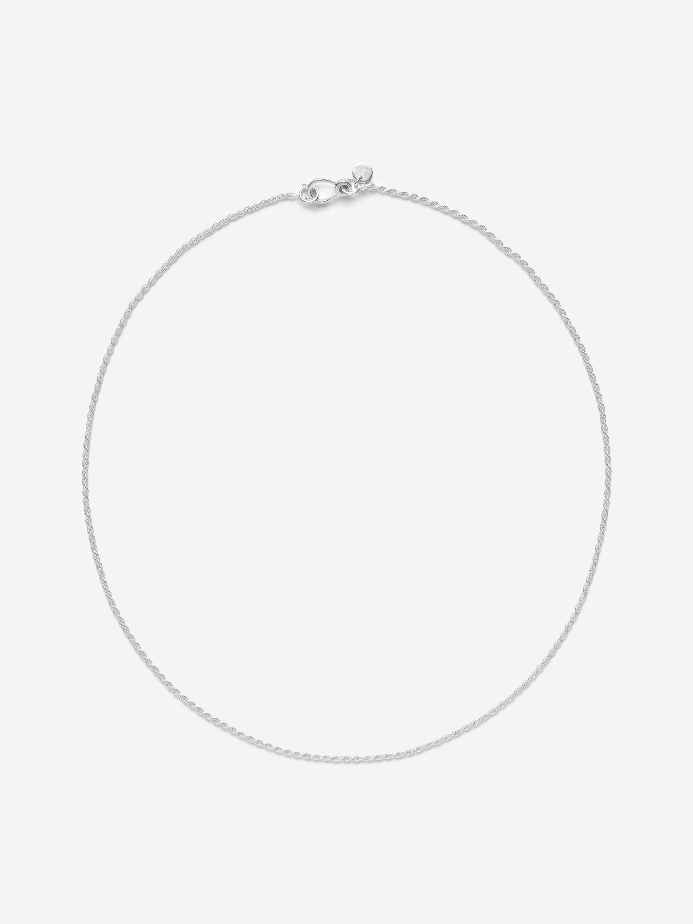 Silver Rope Chain Necklace – Silver – Men – ARKET WW