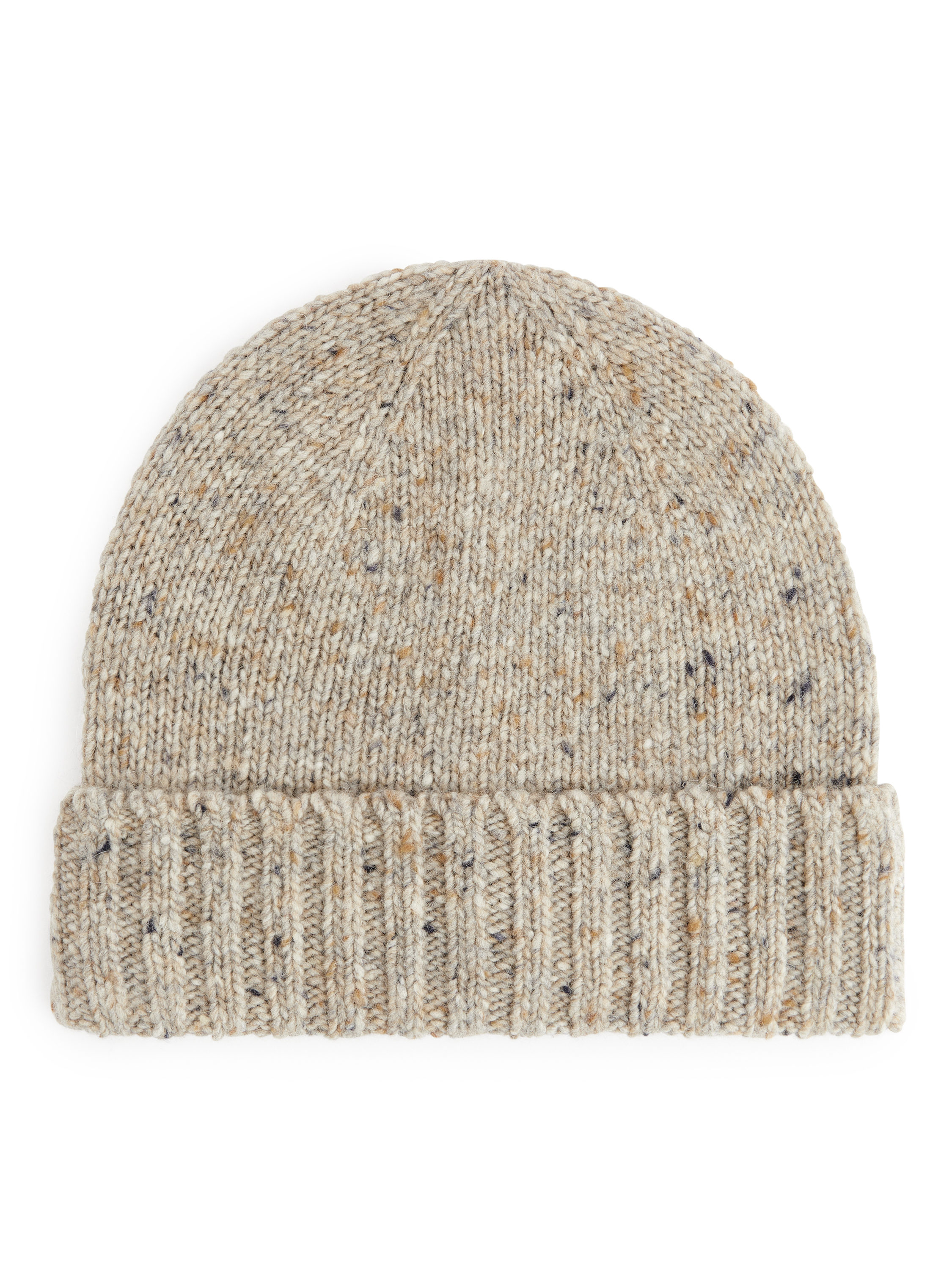 Neps Wool-Blend Beanie – Beige Melange – Children – ARKET WW