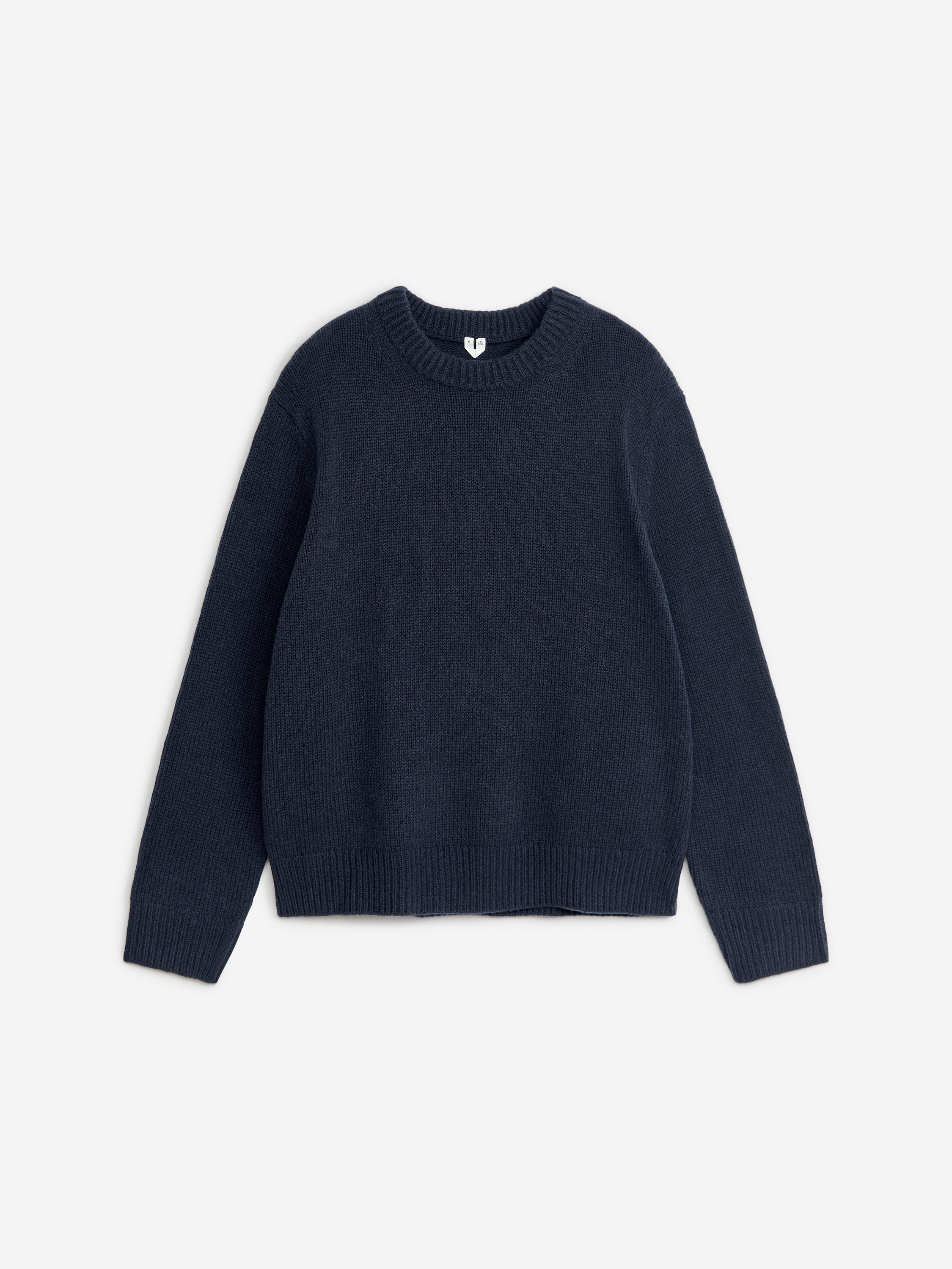 Heavy Knit Wool Blend Jumper – Dark Blue – Men – ARKET GB