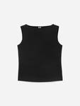 Boat Neck Tank Top – Black – Women – ARKET GB