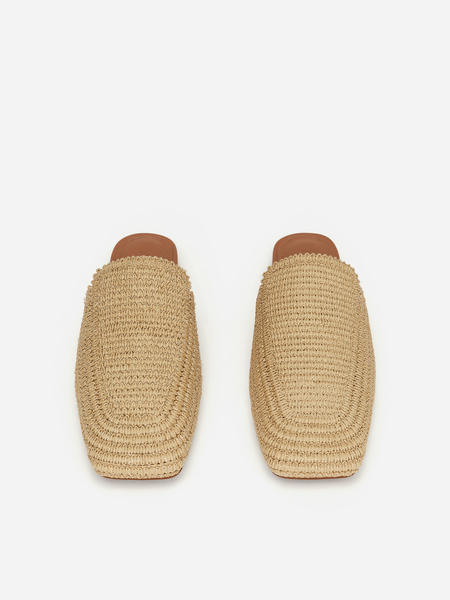Flat Straw Mules – Light Beige – Women – ARKET WW