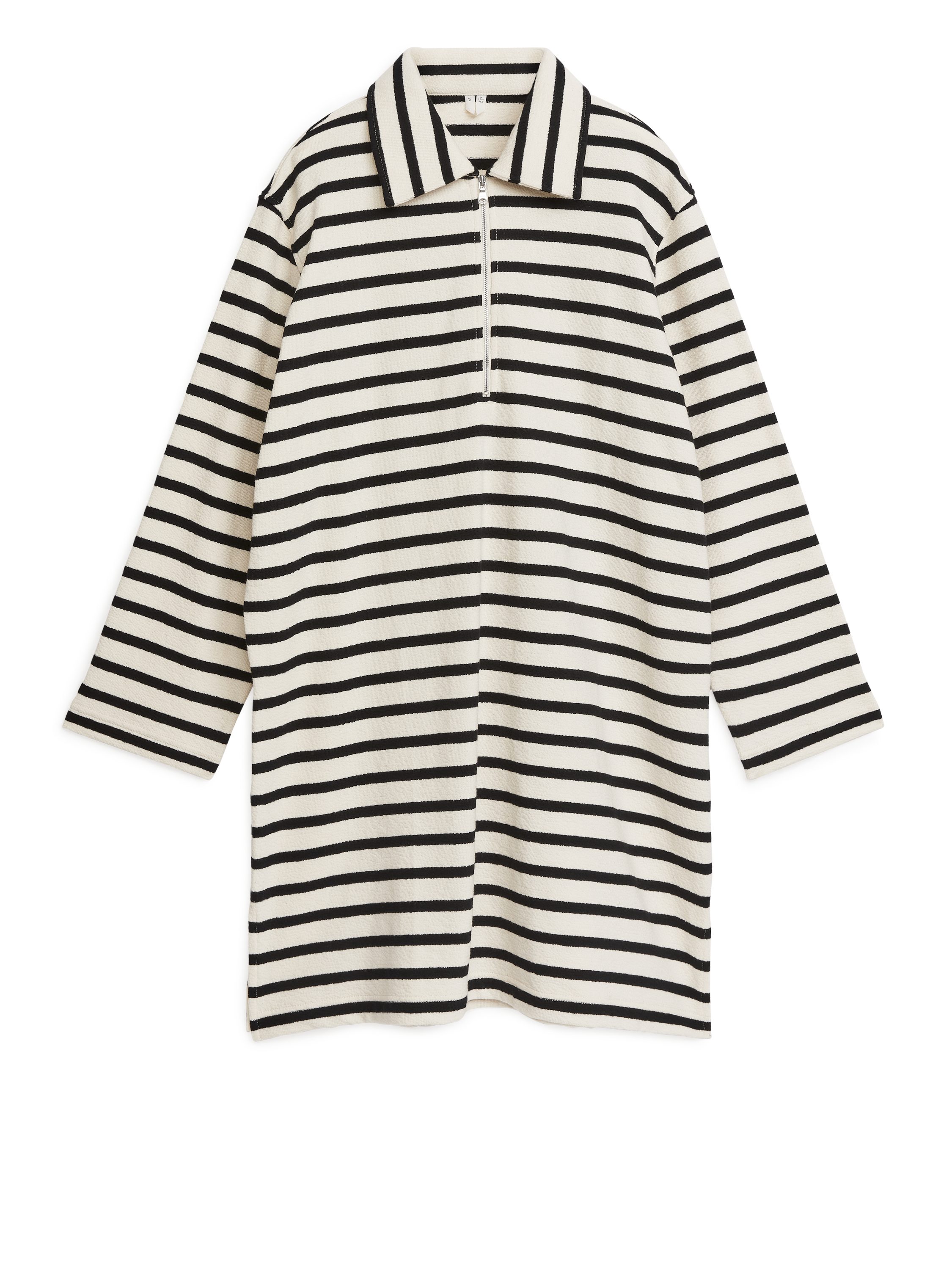 Short Polo Dress – Off White/Black – Women – ARKET EU
