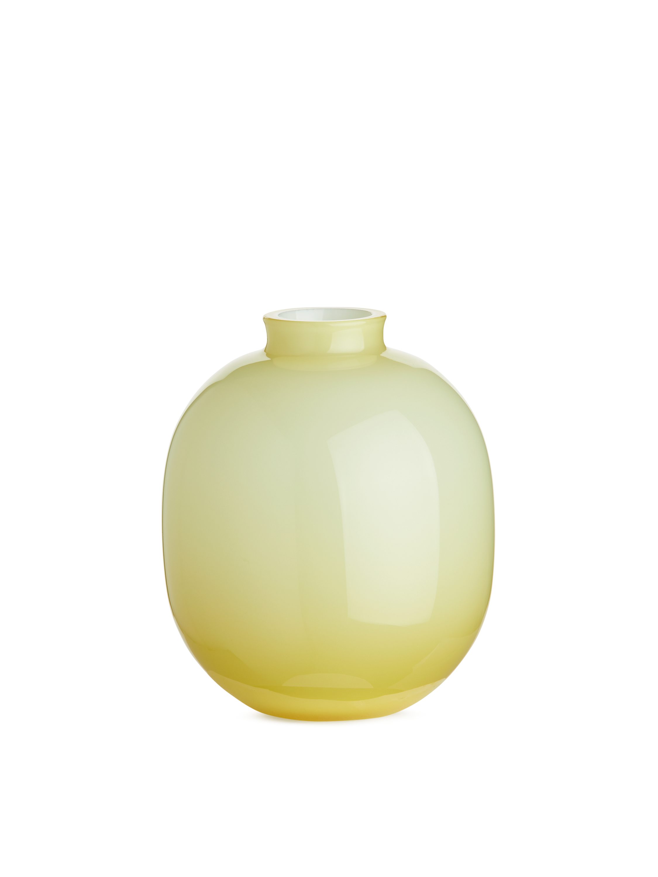 Delicate Glass Vase 9 cm – Milky Yellow – ARKET NL